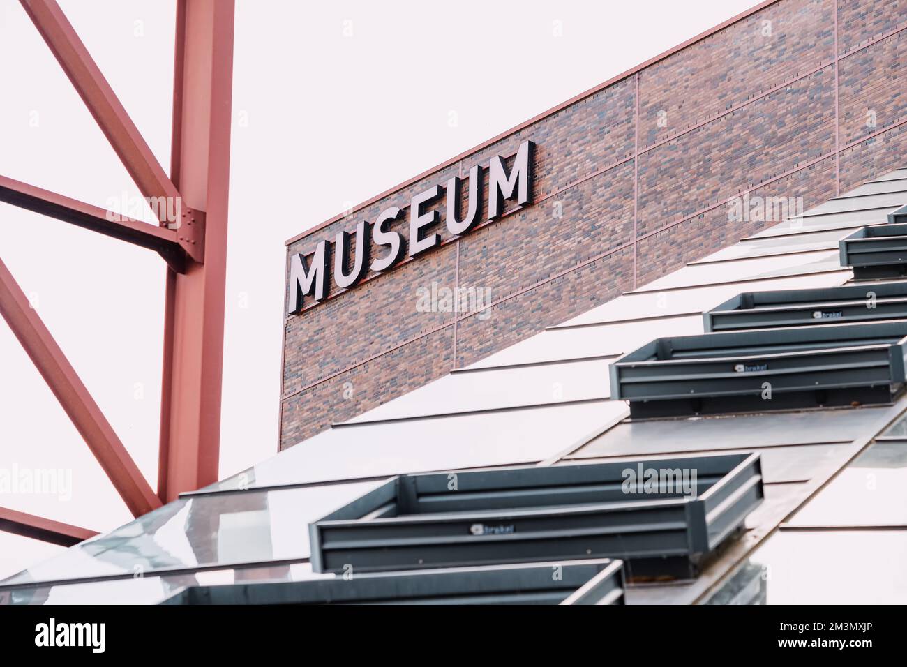 27 July 2022, Essen, Germany: Ruhr industrial Museum in Zollverein coal ...