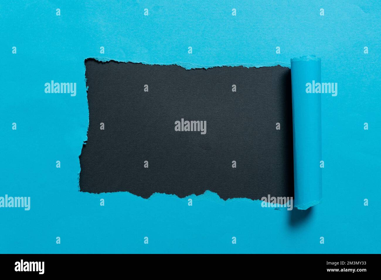 Information Written Under Ripped Piece Of Paper. Crutial Announcement ...