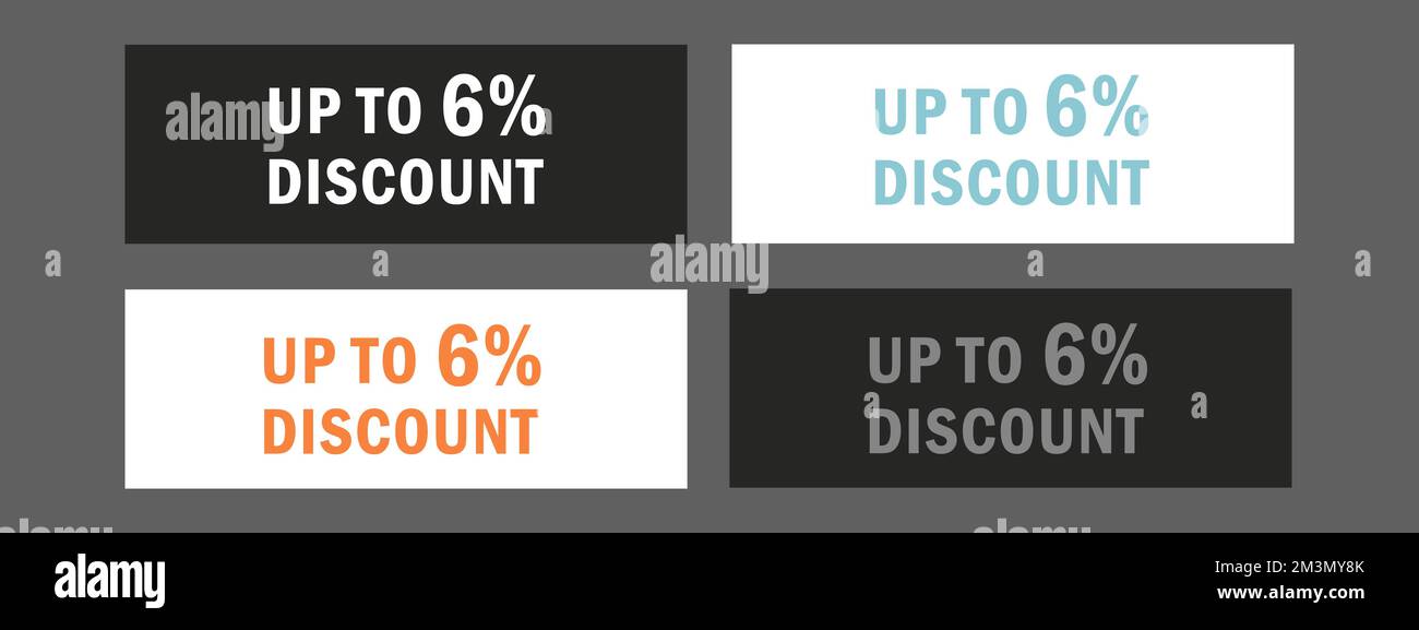 Special offer sale 6% Stock Vector Images - Alamy