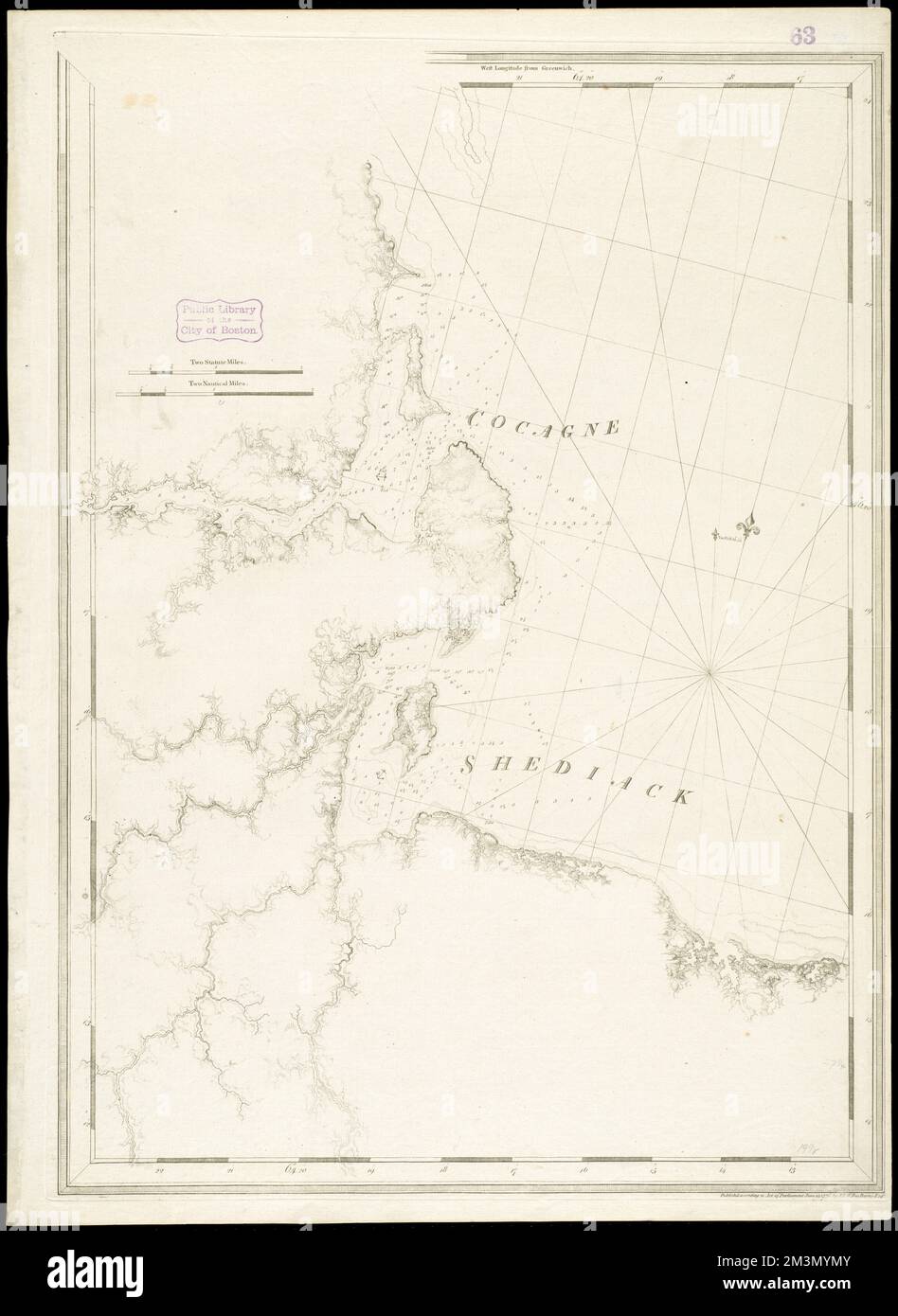 [Port Shediack and Cocagne] , Nautical charts, New Brunswick, Early ...