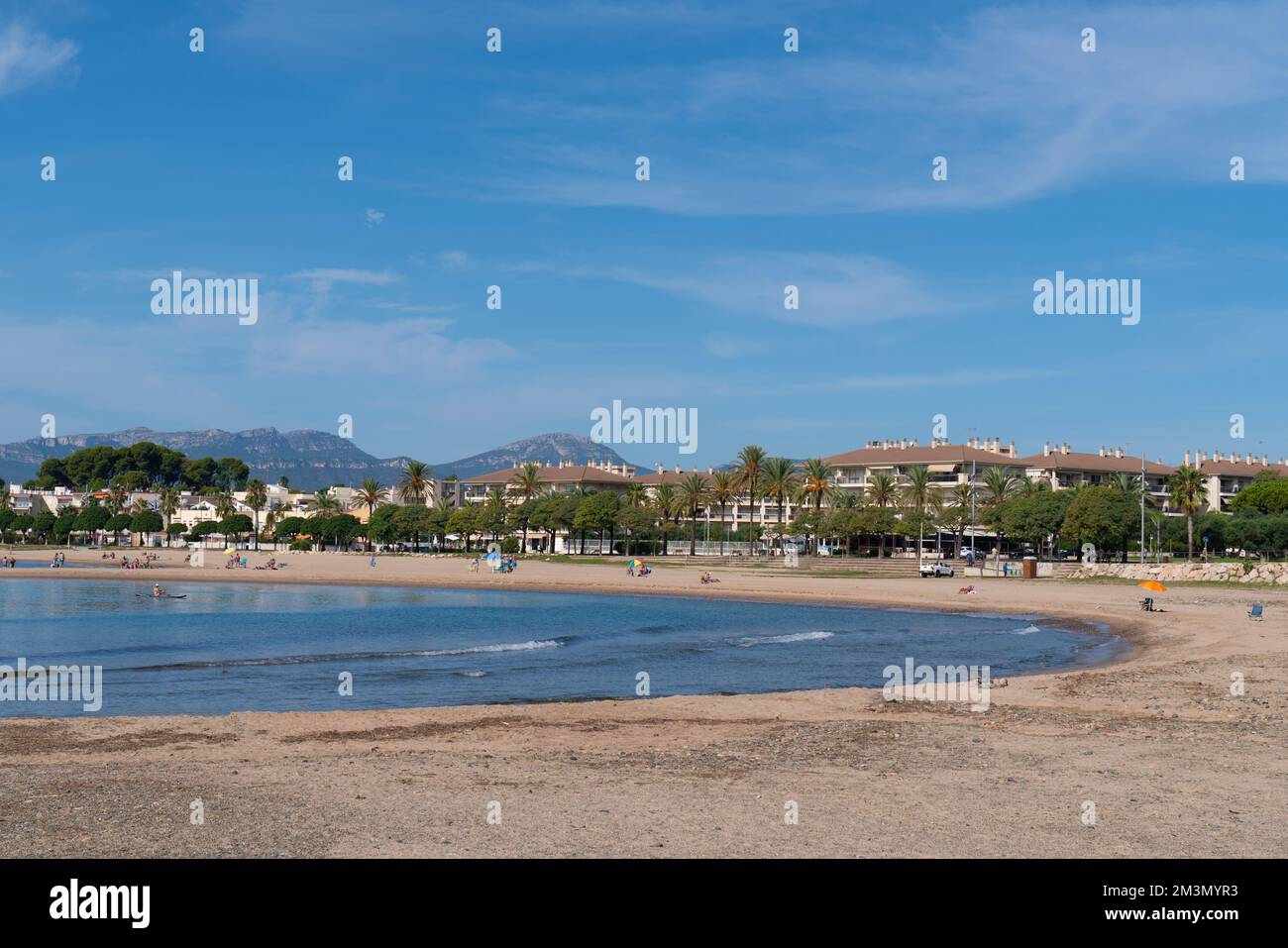 Platja de la Llosa beach Cambrils Costa Dorada Catalonia Spain one of ...