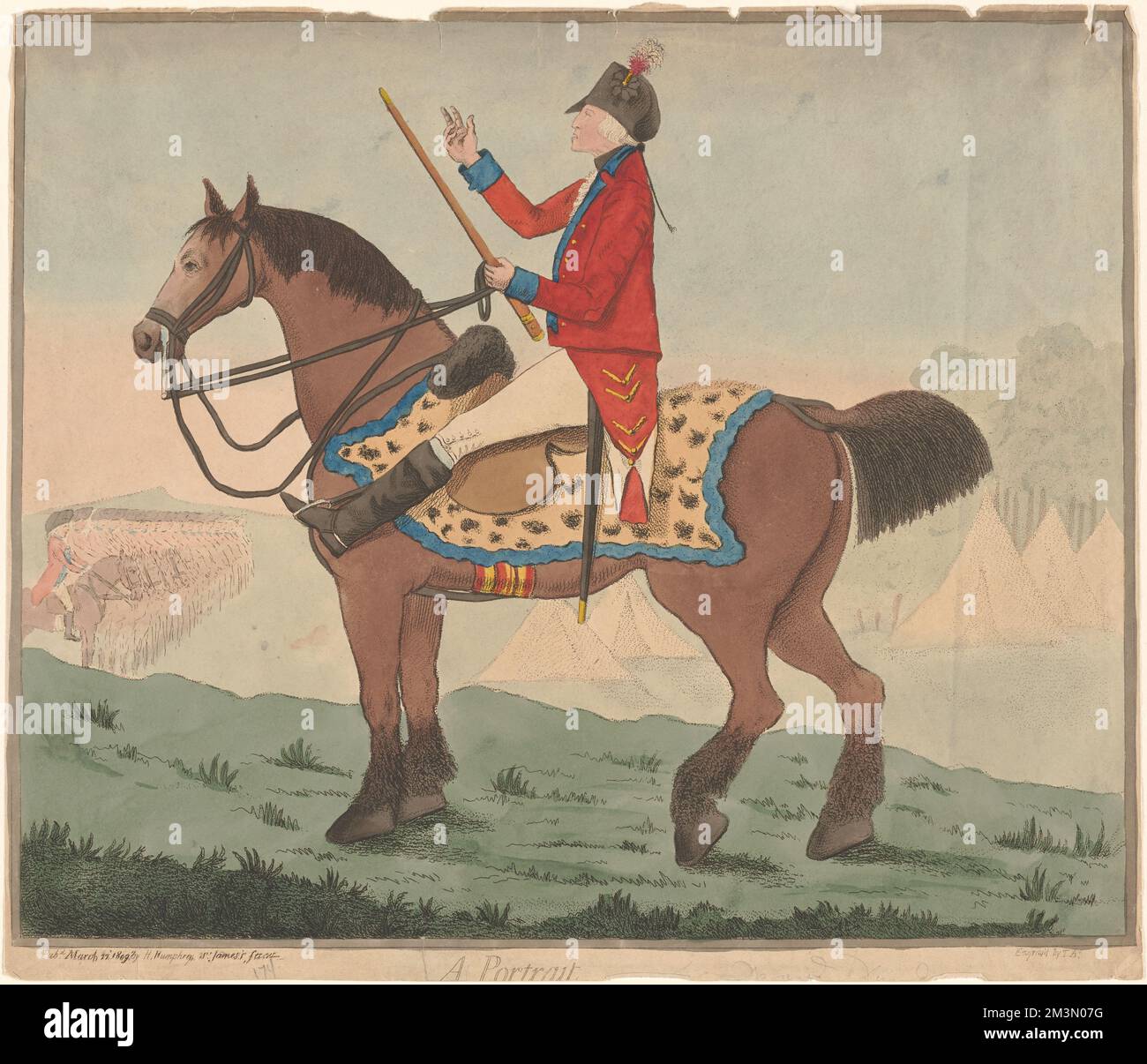 A portrait , Military officers, Horses, Horseback riding, Dundas, David ...