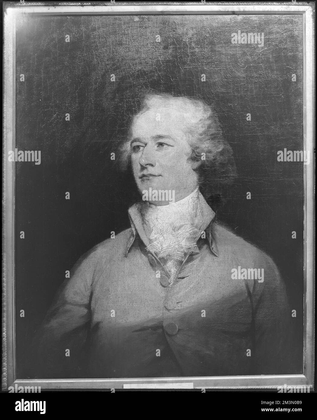 Portrait, Alexander Hamilton, 1757-1804, from painting at the Essex ...