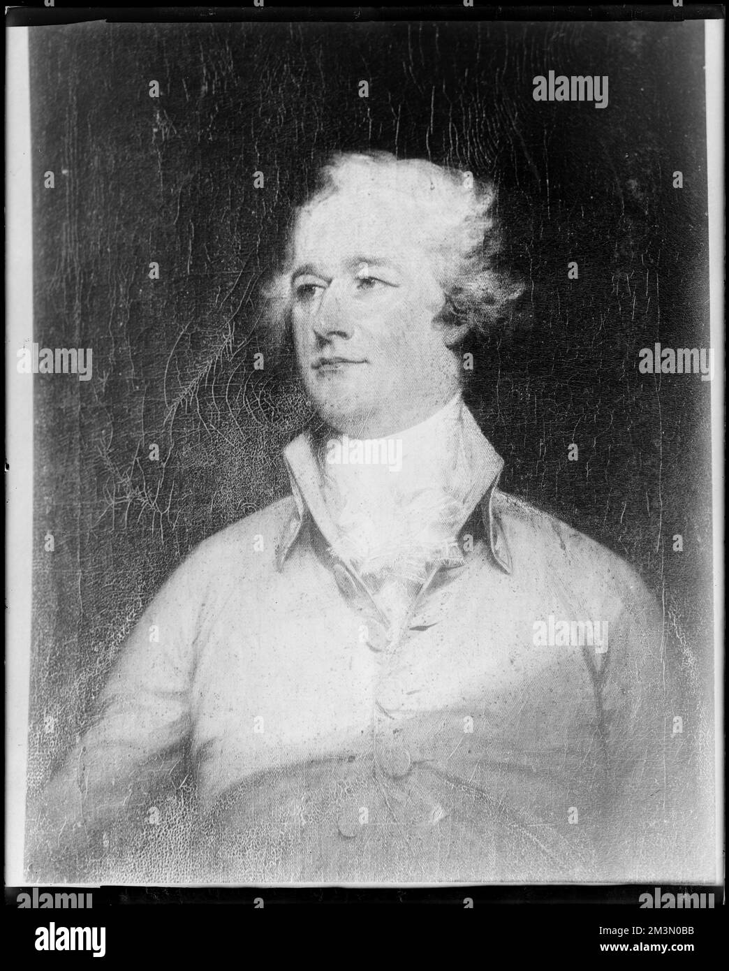 Portrait, Alexander Hamilton, 1757-1804, from painting at the Essex ...