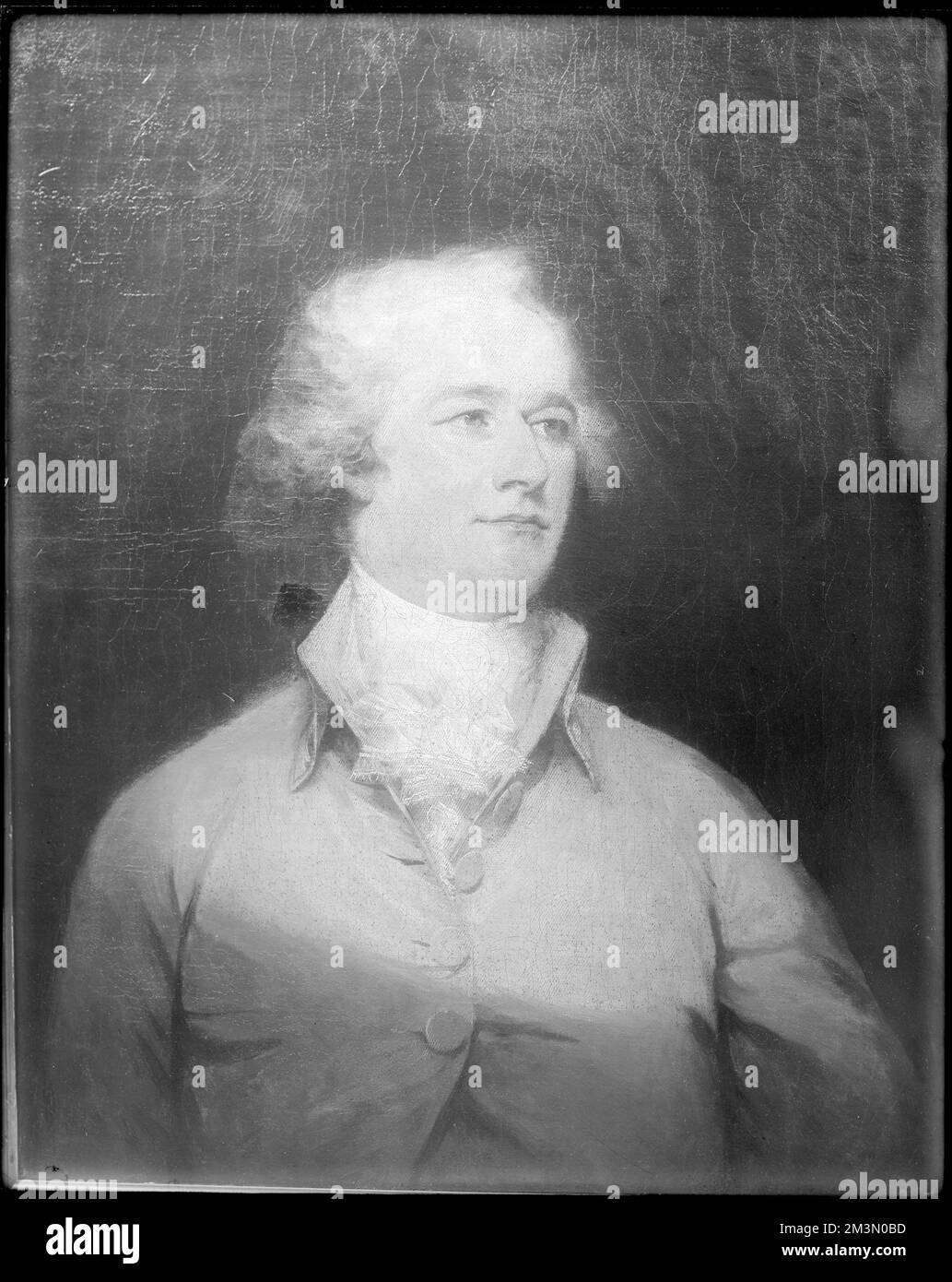 Portrait, Alexander Hamilton, 1757-1804, from painting at the Essex ...