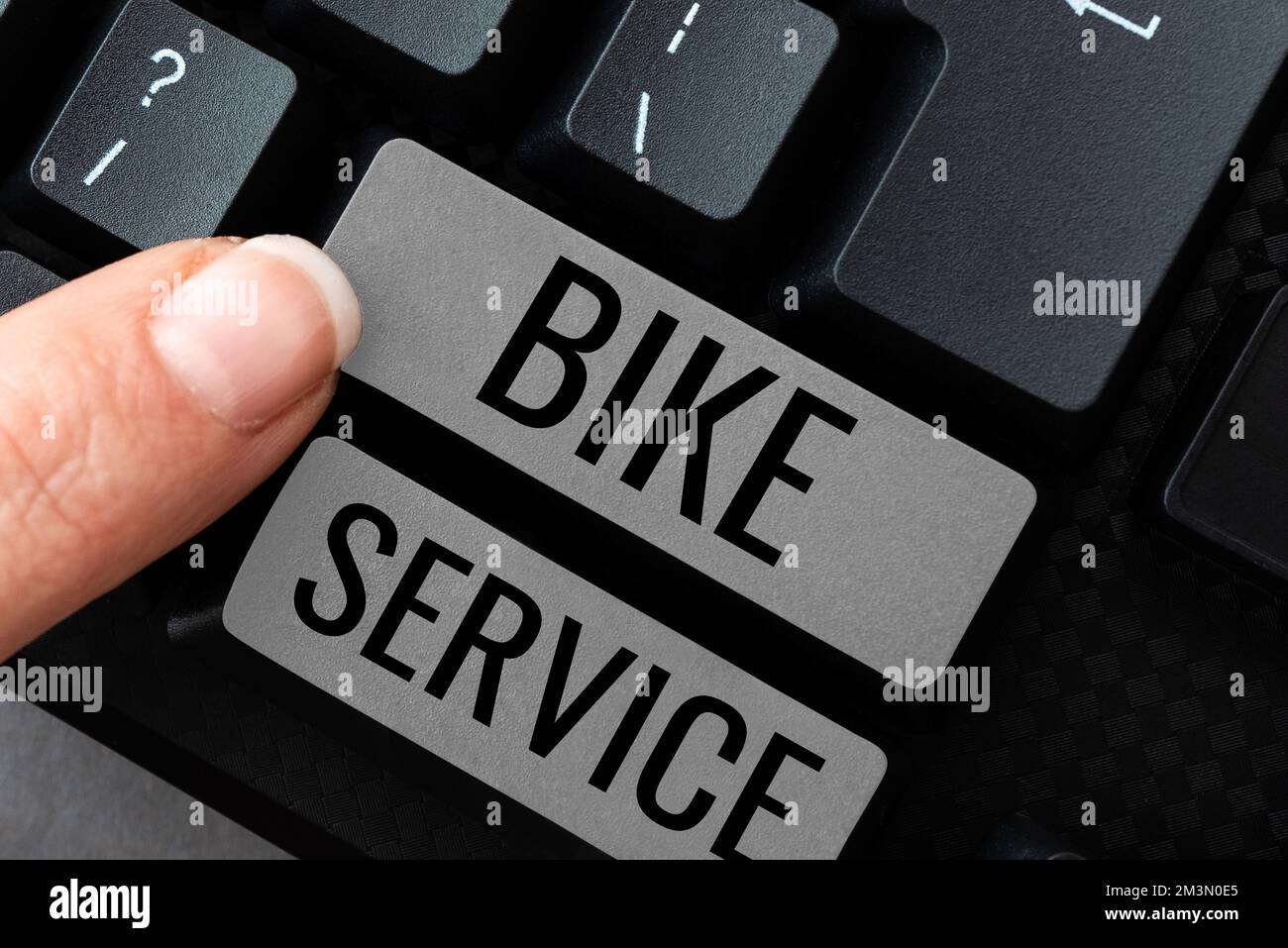 Writing displaying text Bike Service. Word for cleaning and repairing ...