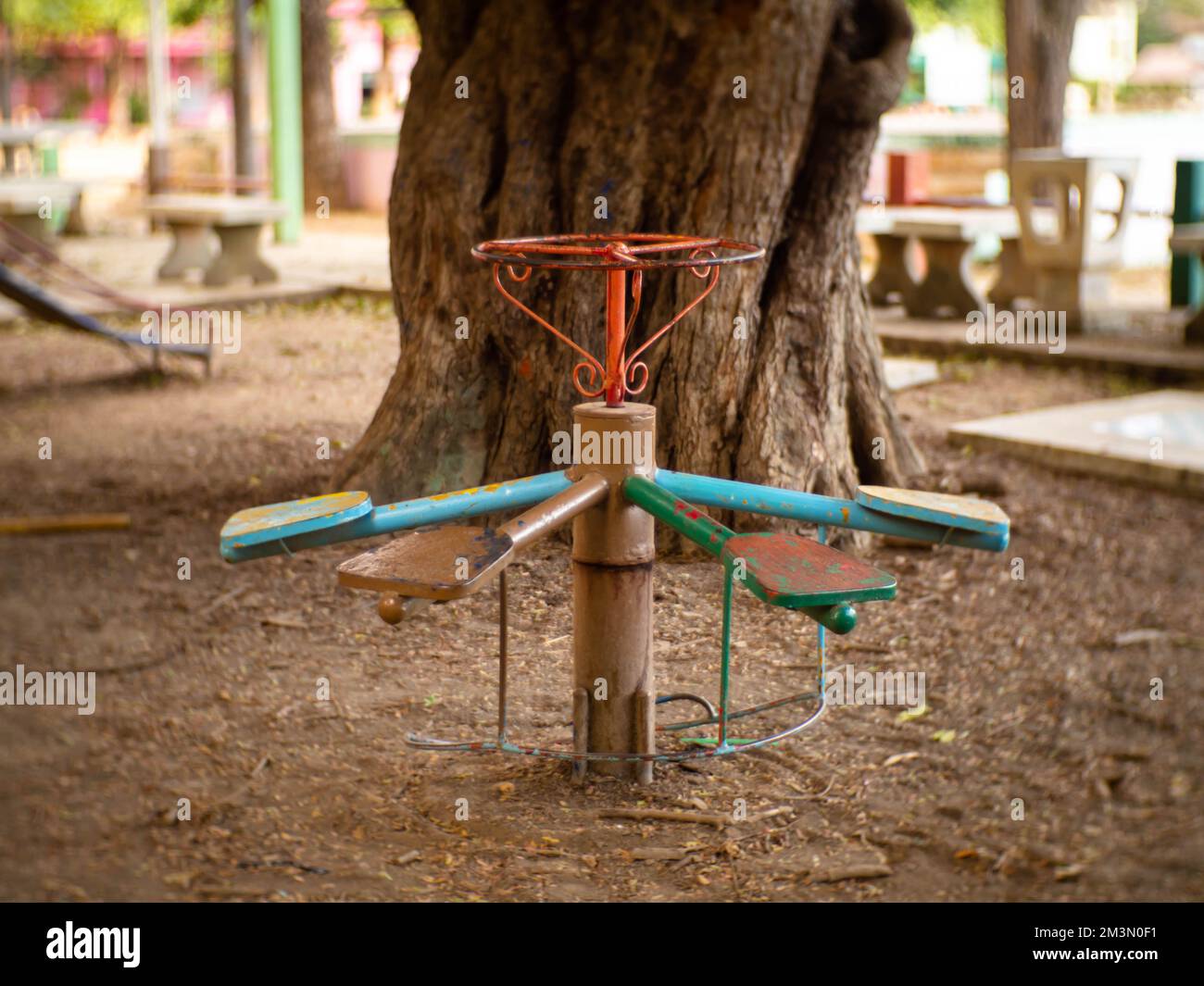 An old playground at a school in Thailand Stock Photo - Alamy