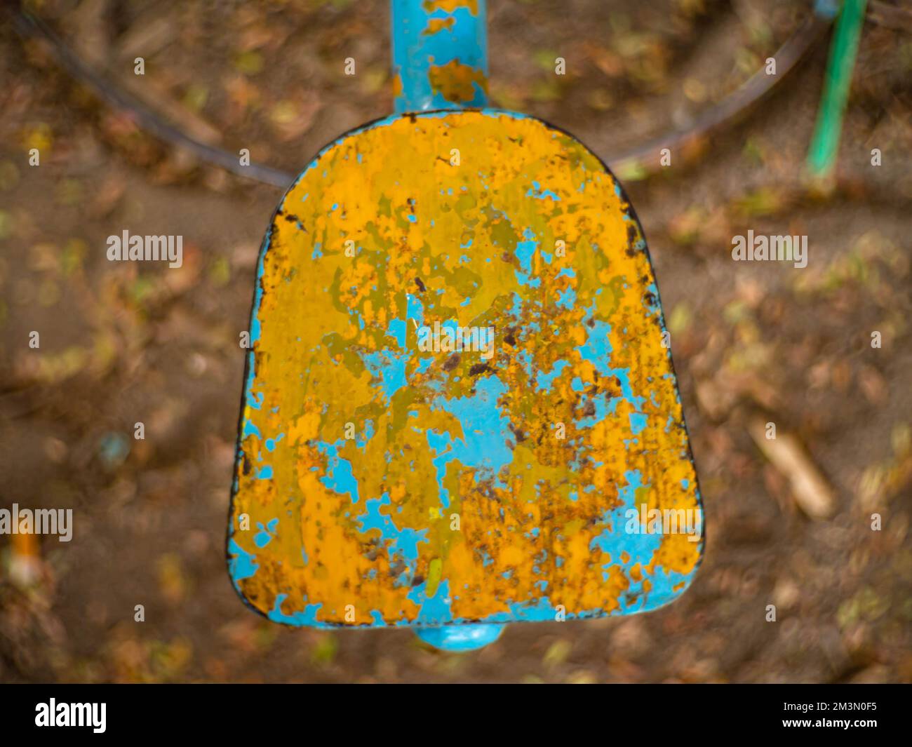 The steel plate that was repainted Stock Photo - Alamy