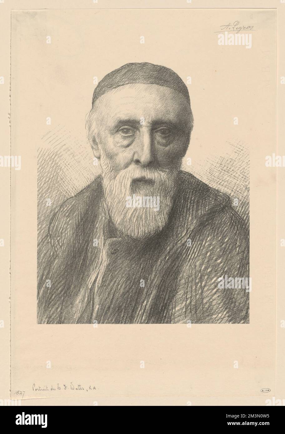 Portrait de G. F. Watts, R.A. (2nd plate) (Litho) , Artists, Watts ...