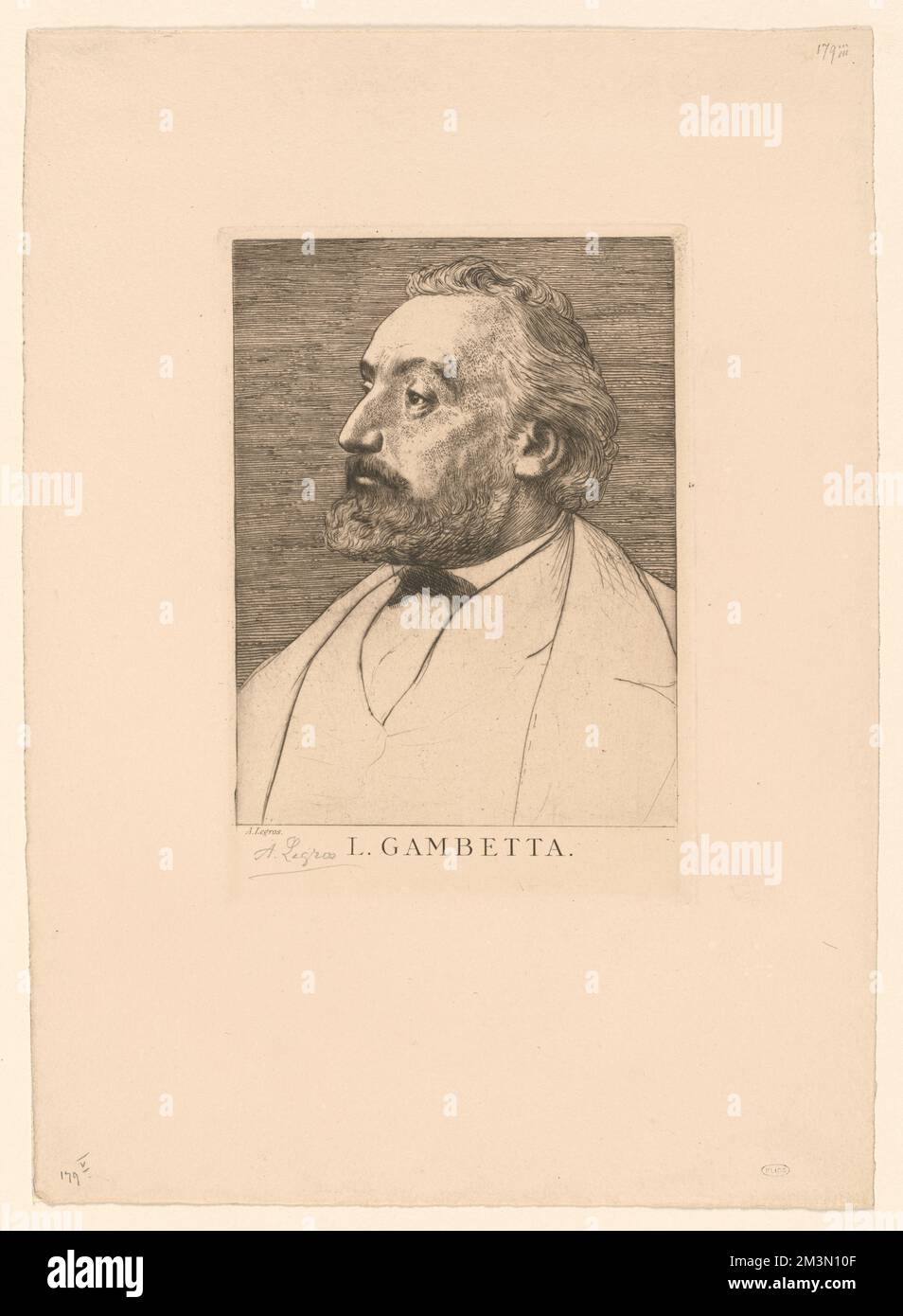 Portrait de Léon Gambetta (2nd plate) , Politicians, Gambetta, Léon ...