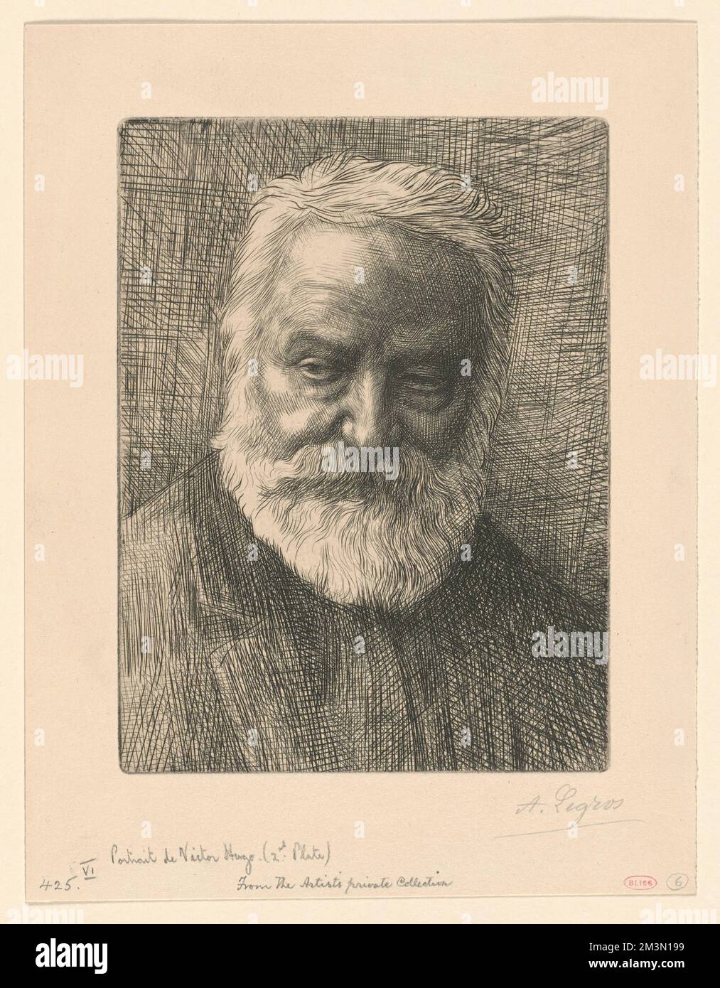 Portrait de Victor Hugo (2nd plate) , Authors, Hugo, Victor, 1802-1885 ...