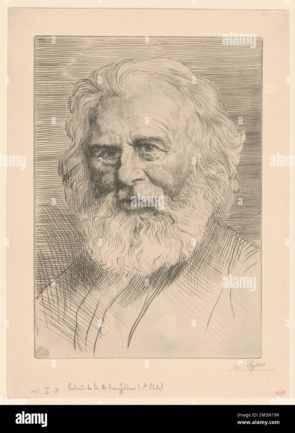 Portrait de henry wadsworth longfellow hi-res stock photography and ...