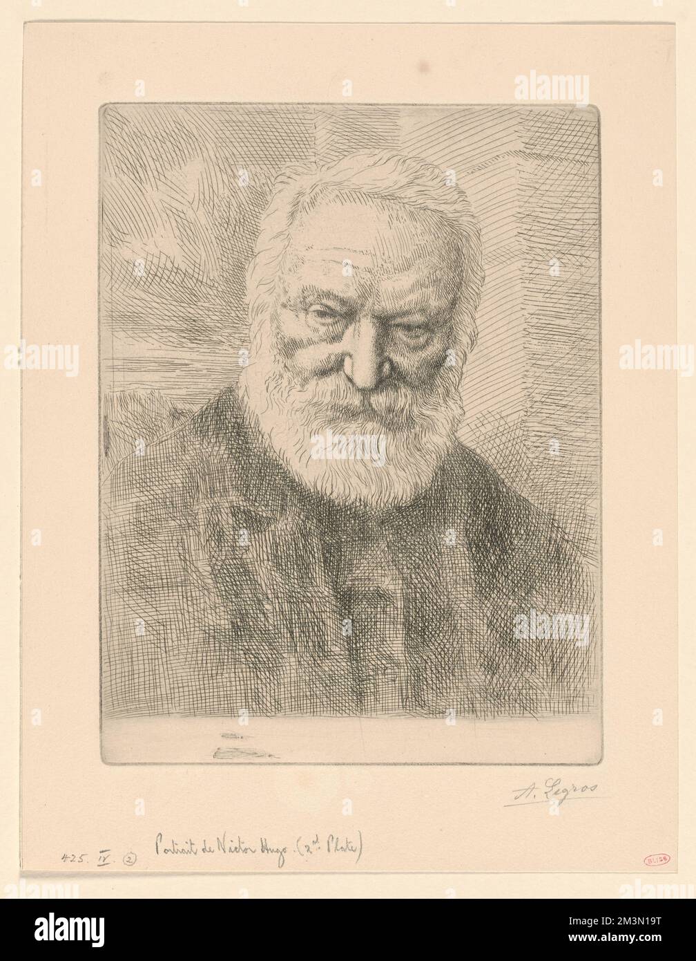 Portrait de Victor Hugo (2nd plate) , Authors, Hugo, Victor, 1802-1885 ...