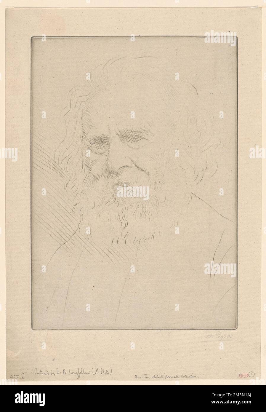 Portrait de henry wadsworth longfellow hi-res stock photography and ...