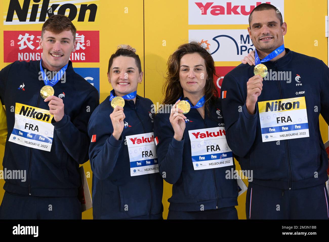 Melbourne, Australia. 16th Dec, 2022. Maxime Grousset, Melanie Henique ...