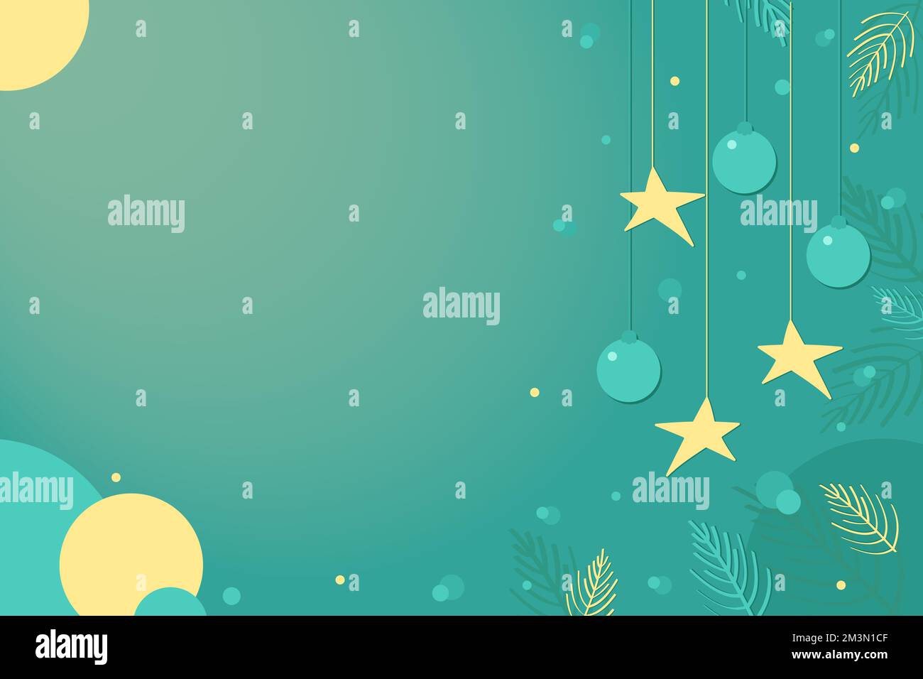 Turquoise background of New Year and Christmas 2023 for greeting cards ...