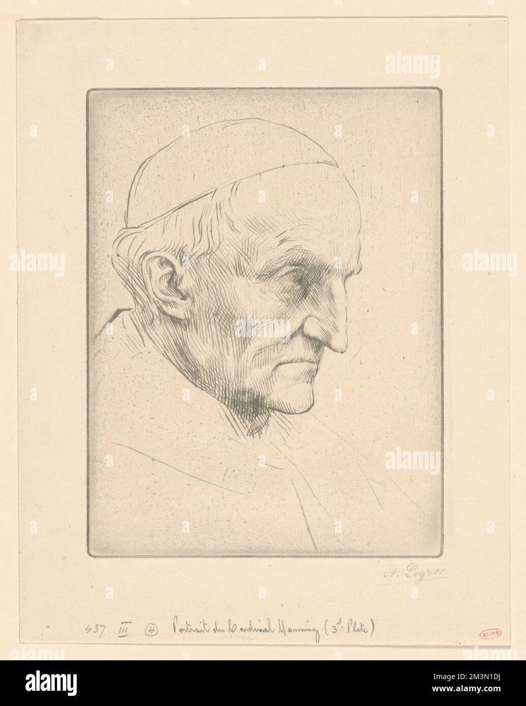 Portrait du Cardinal Manning (3rd plate) , Cardinals, Manning, Henry ...
