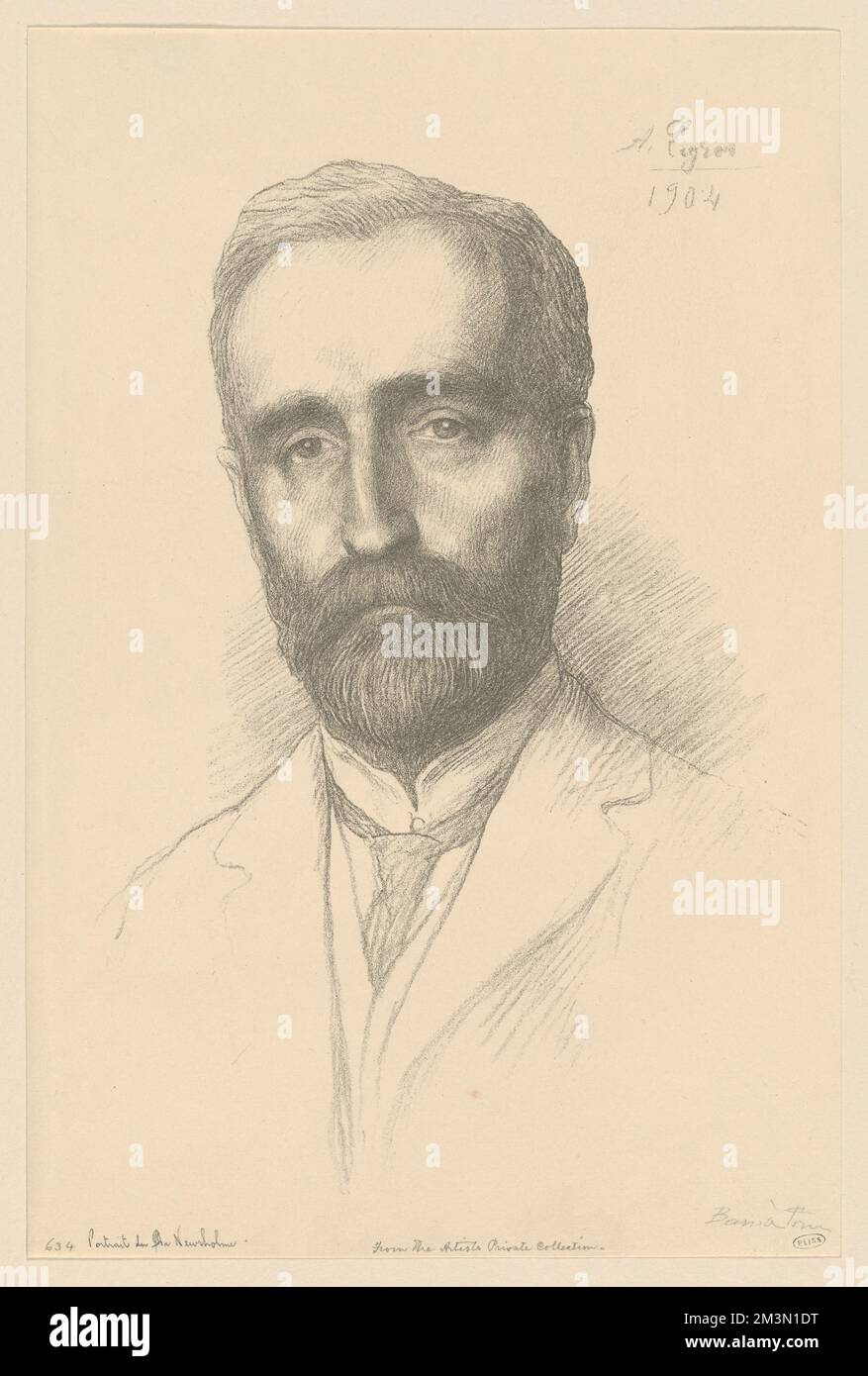 Portrait du Dr. Newsholme (Litho) , Physicians, Newsholme, Arthur, Sir ...