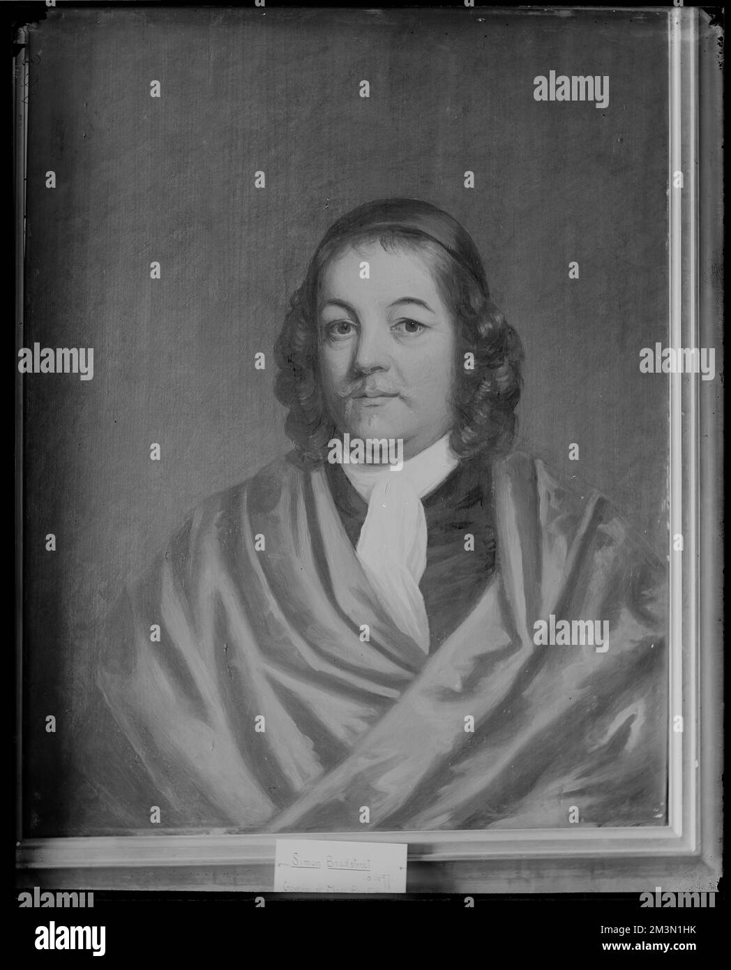 Portrait, Governor Simon Bradstreet, 1603-1697 , Portrait paintings ... Portrait, Governor Simon Bradstreet, 1603-1697 , Portrait paintings ...