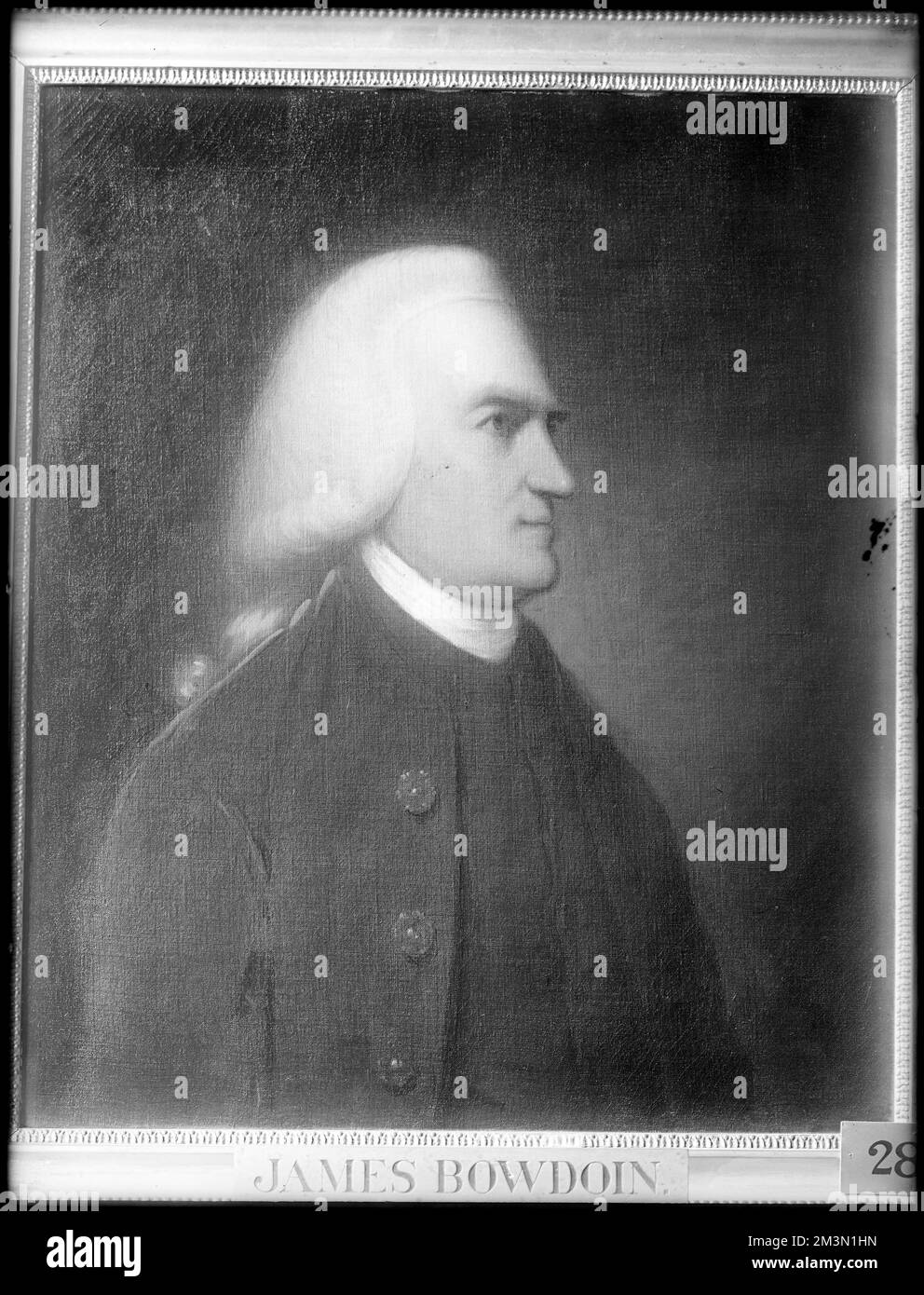 Portrait, James Bowdoin , Portrait paintings. Frank Cousins Glass Plate ...