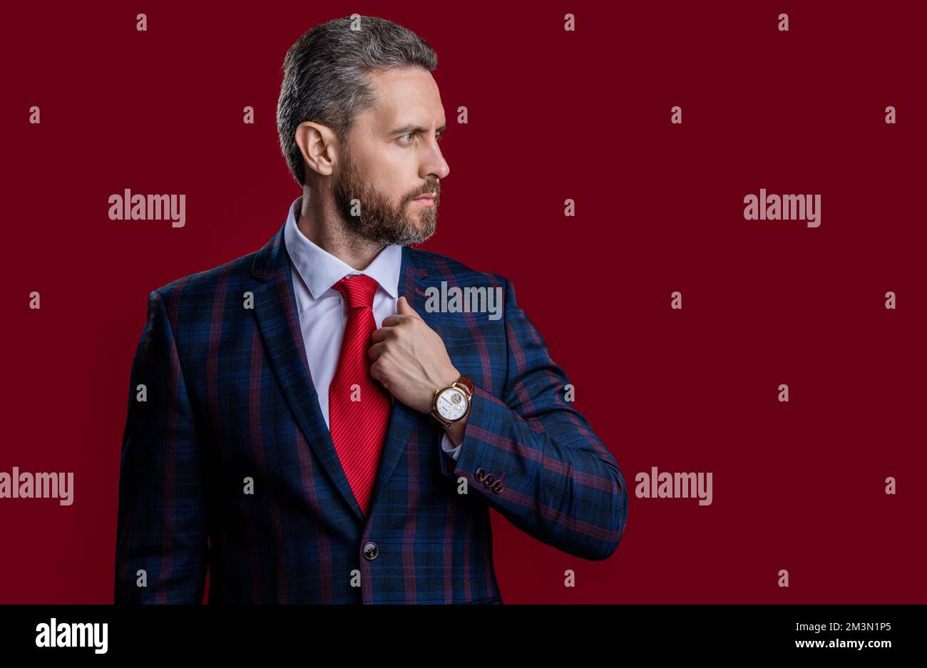 business man wearing formalwear in studio with copy space. photo of ...