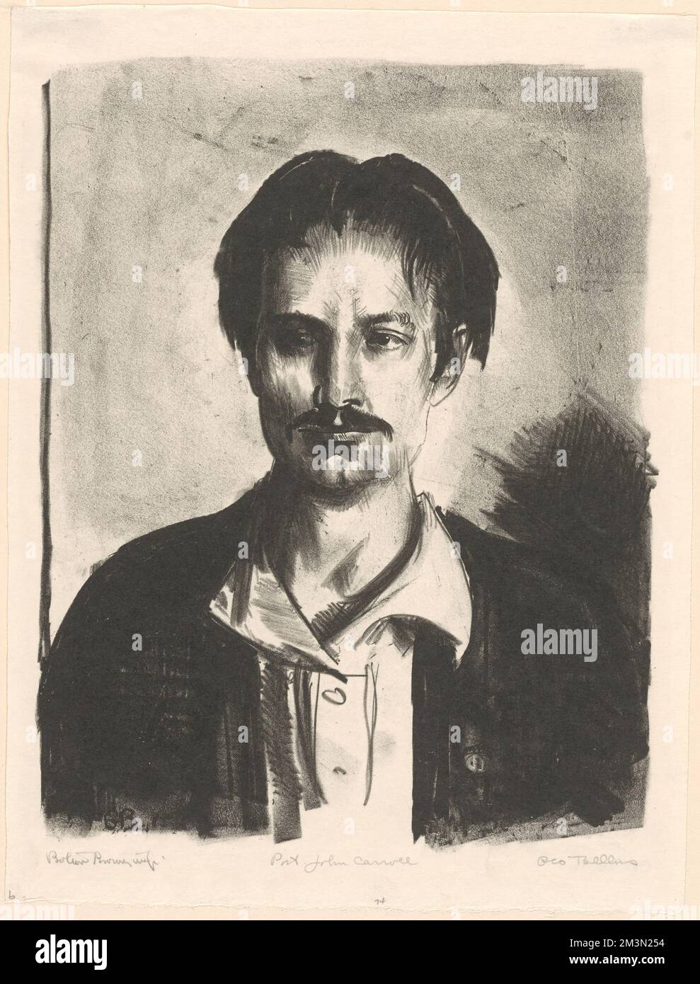 Portrait of John Carroll , Artists. George Bellows (1882-1925). Prints ...
