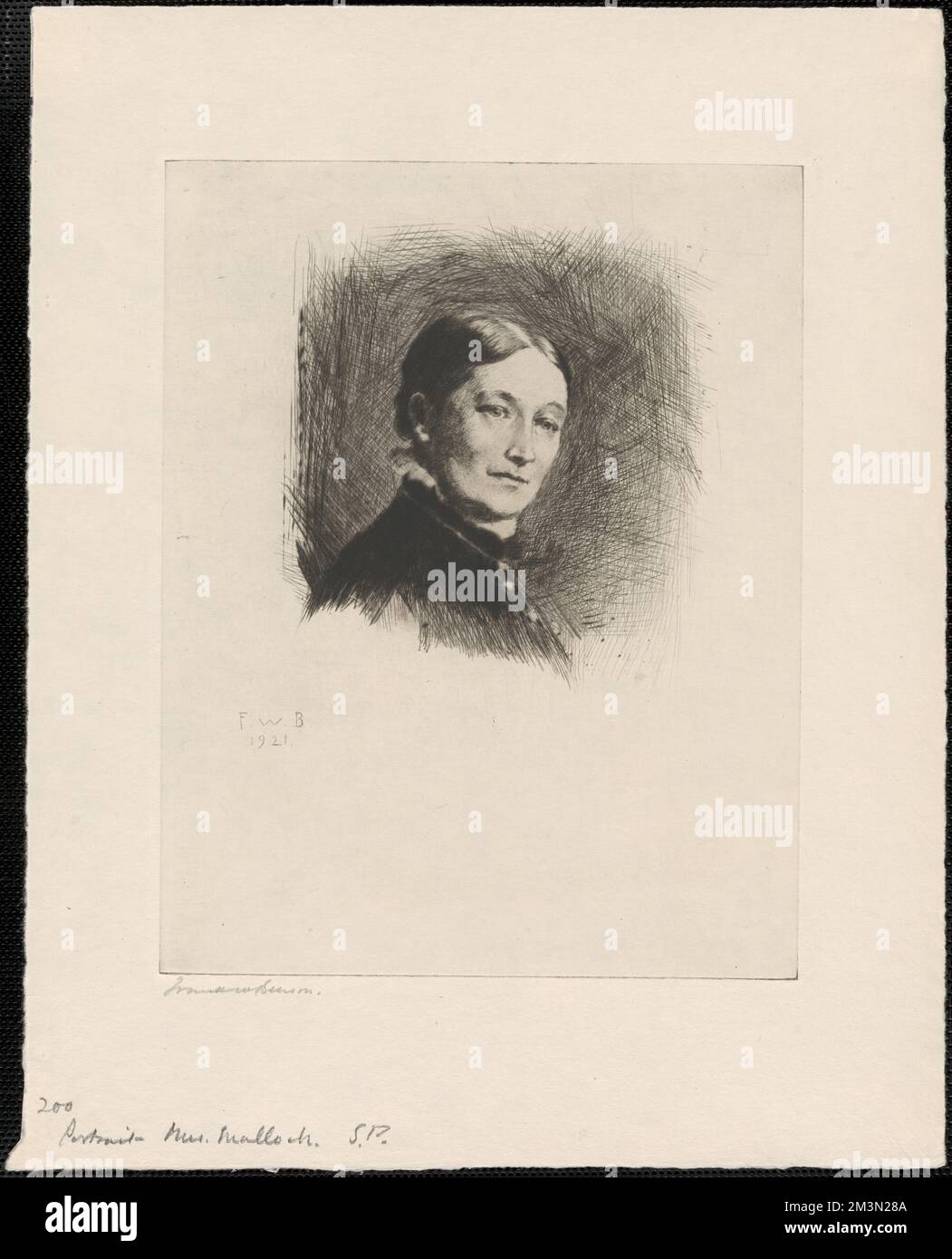 Portrait of Mrs. Malloch , Spouses. Frank W. Benson (1862-1951). Prints ...