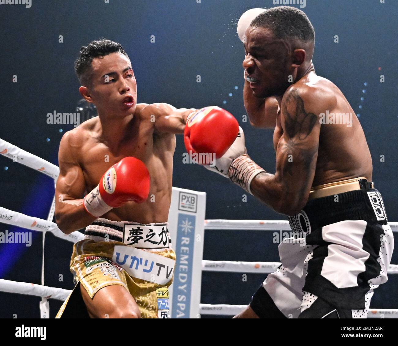 Tokyo, Japan. 13th Dec, 2022. Champion Yoshiki Takei (red gloves) of ...