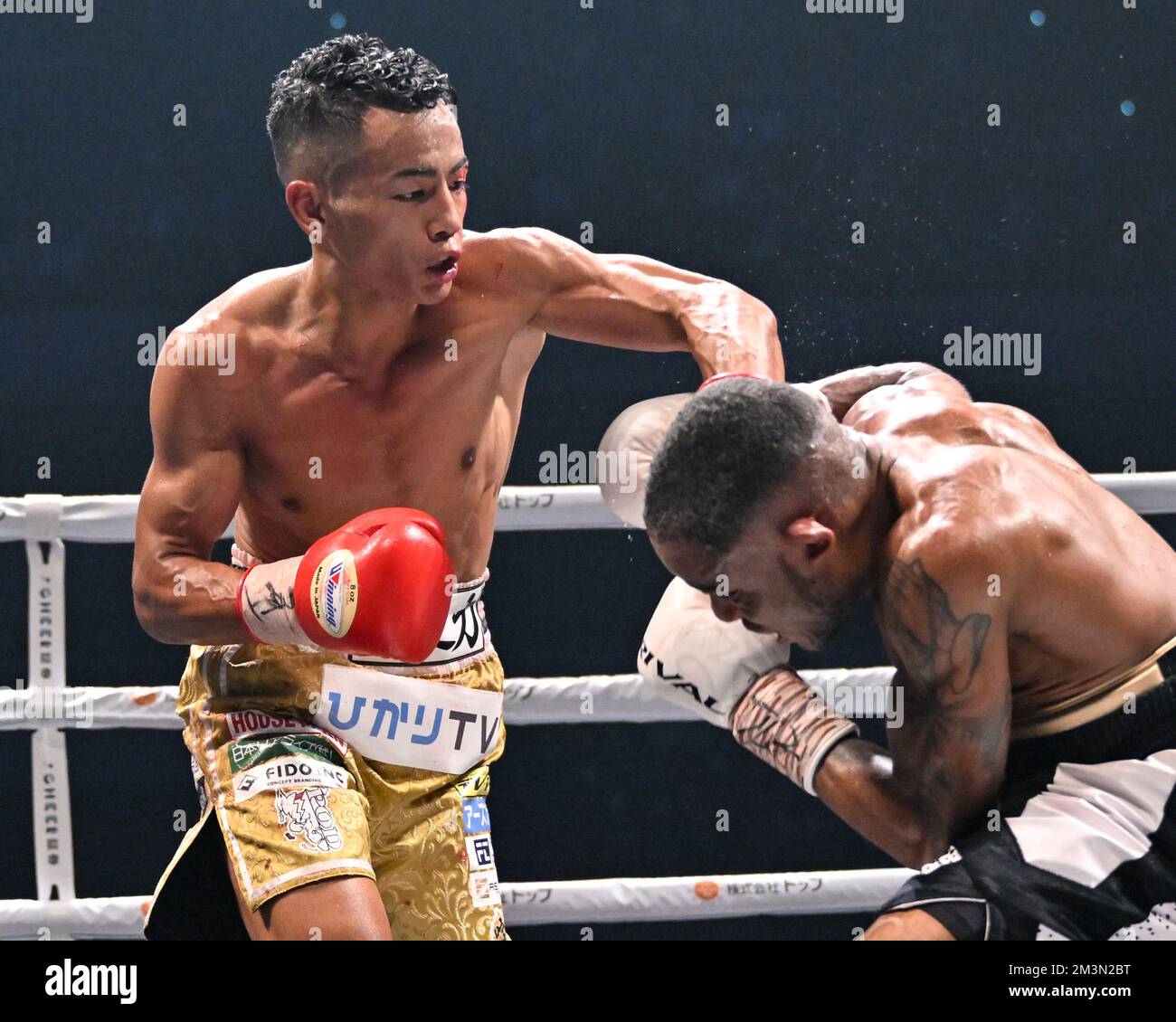 Tokyo, Japan. 13th Dec, 2022. Champion Yoshiki Takei (red gloves) of ...