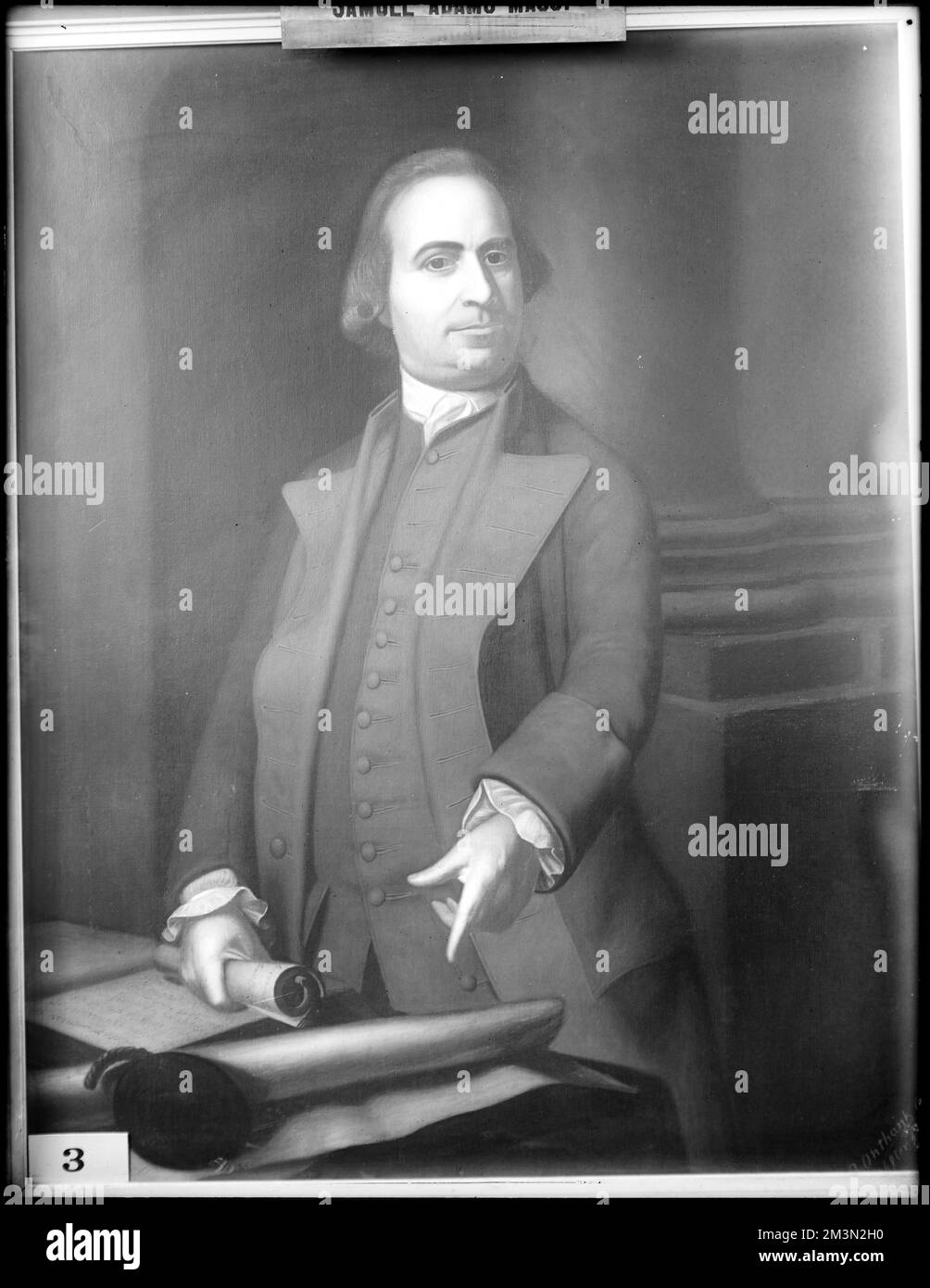 Portrait, Samuel Adams, by B. Onthank after Copley , Portrait paintings ...