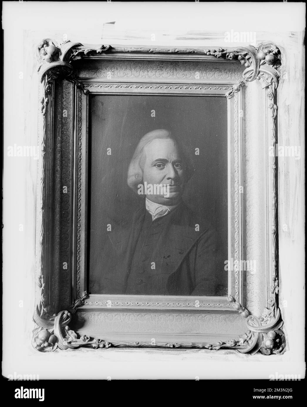 Portrait, Samuel Adams, by Copley, painted on wood, at Harvard ...