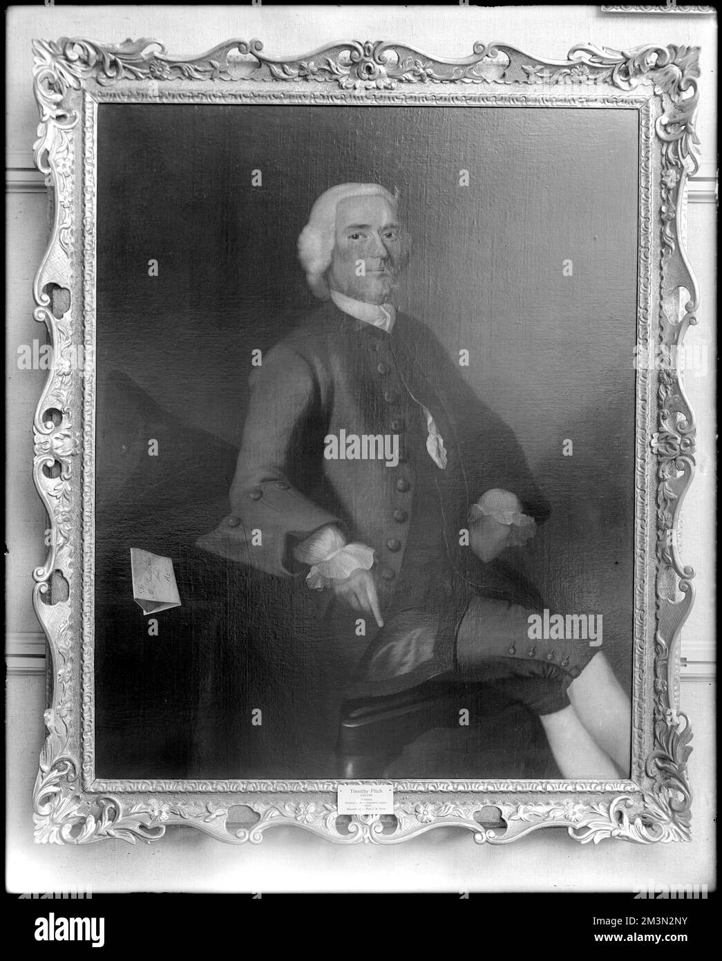 Portrait, Timothy Fitch, 1725-1790, from painting at Essex Institute by ...