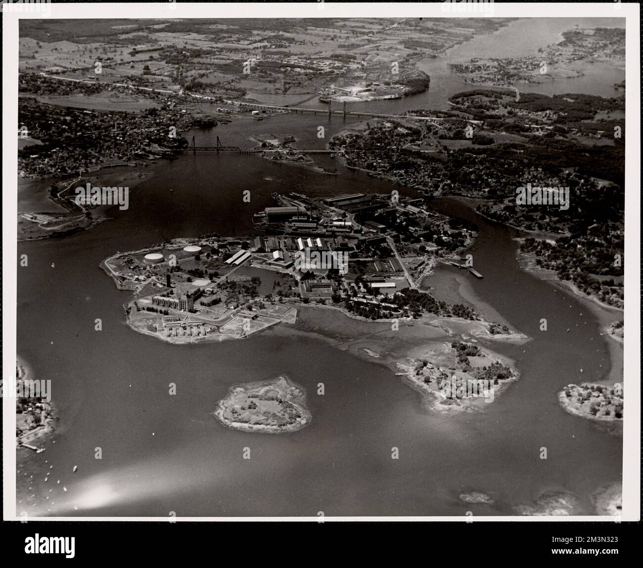 Portsmouth Navy Yard-from East 3000 feet , Naval yards & naval stations ...