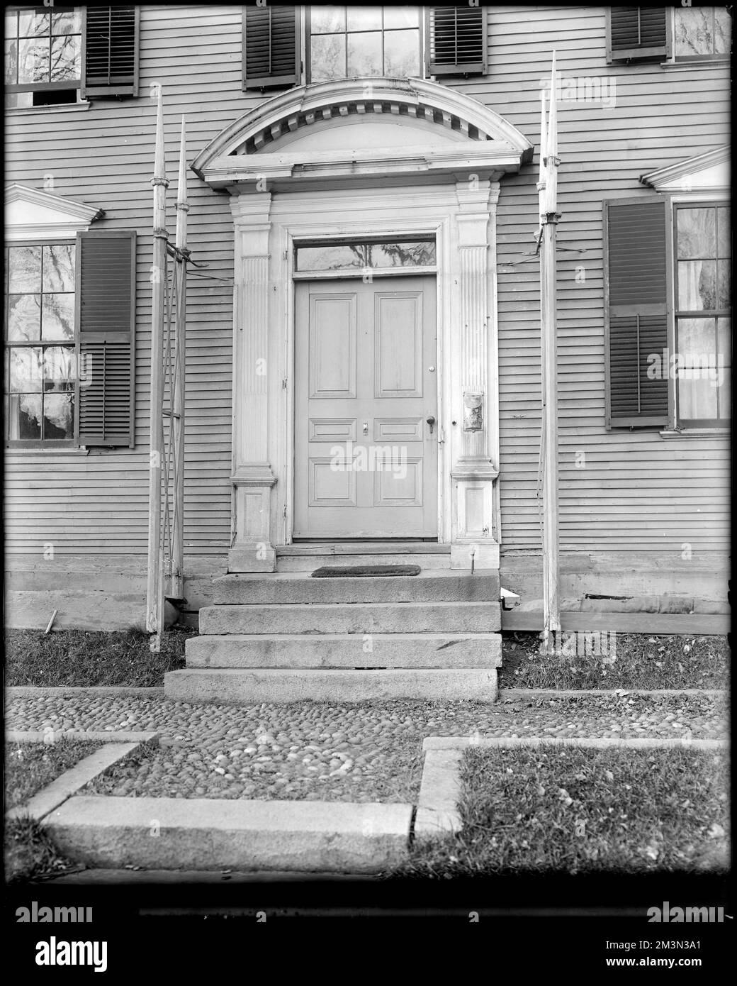 Portsmouth, New Hampshire, 43 Middle Street, exterior detail, door ...