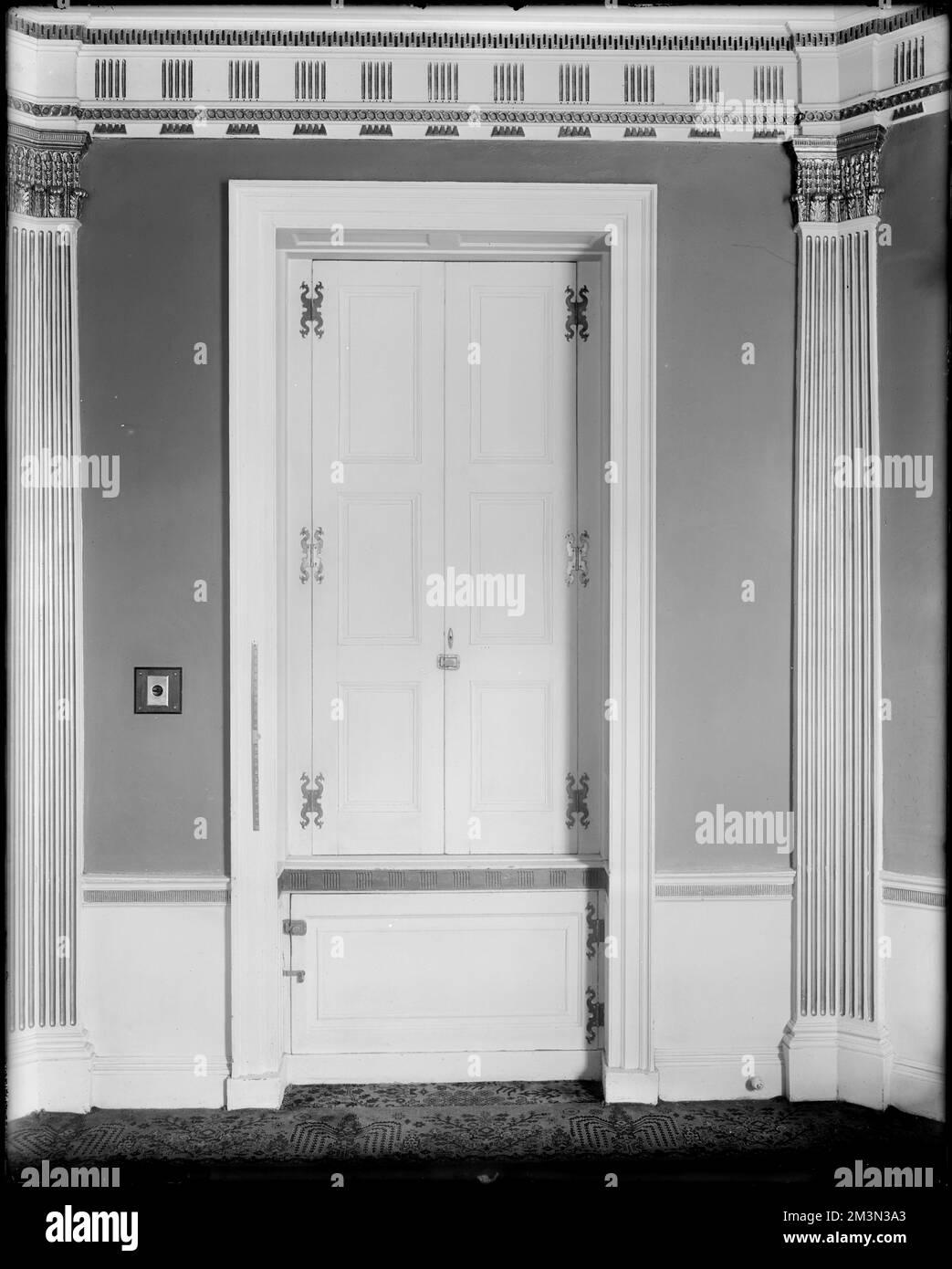 Portsmouth, New Hampshire, 401 State Street, interior detail, window ...