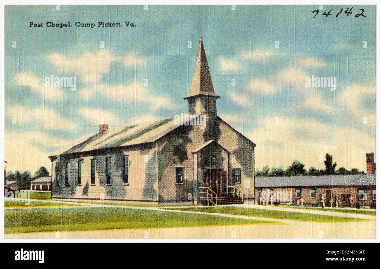 Post Chapel, Camp Pickett, Va. , Military facilities, Religious ...