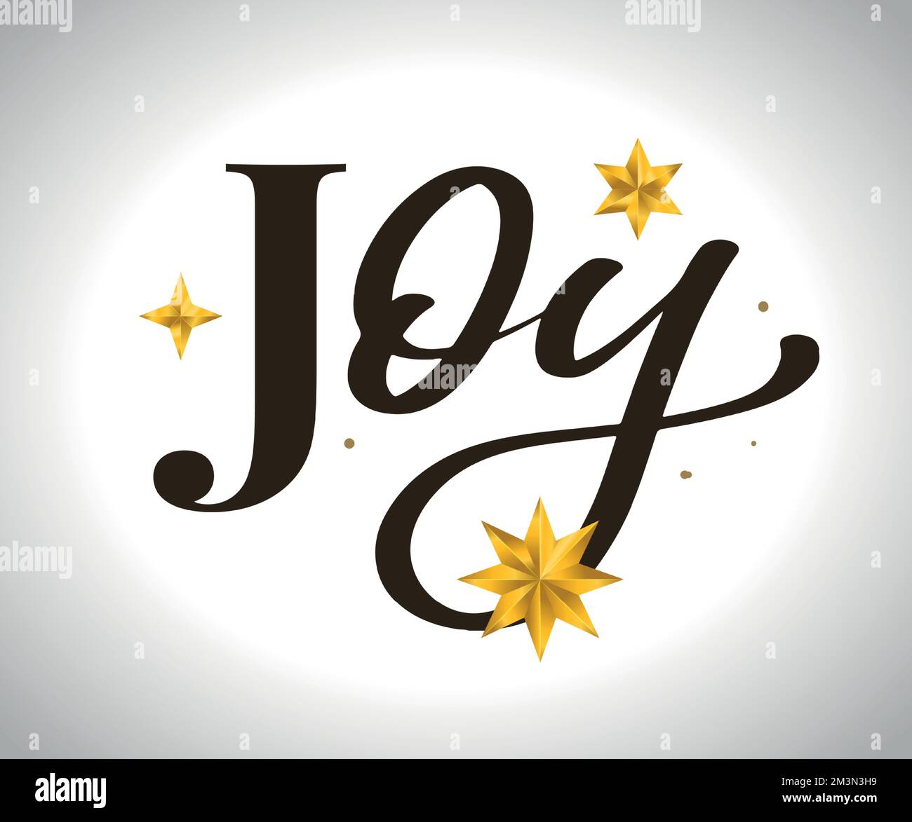 Joy text vector written with an elegant typography Stock Vector Image ...