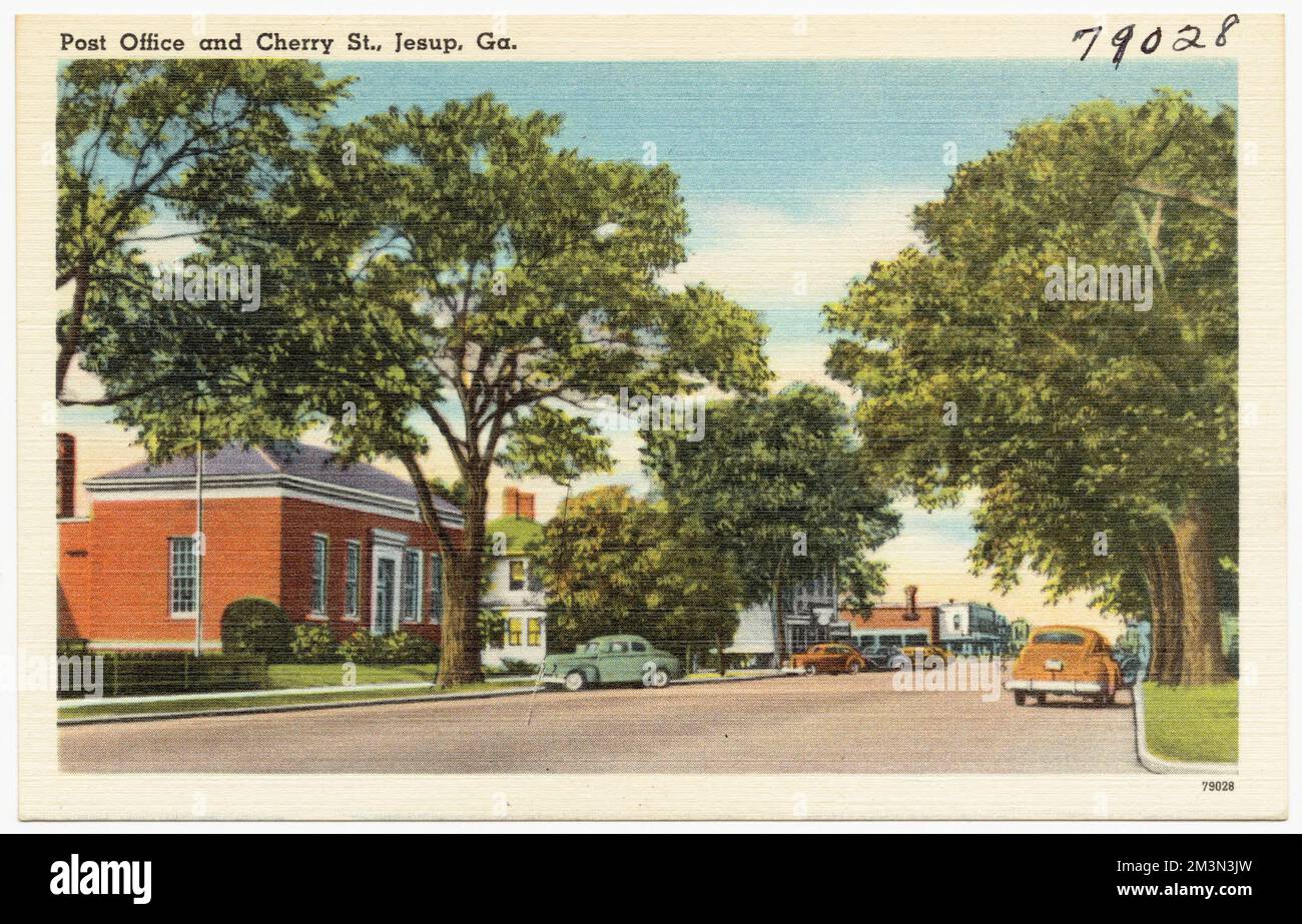 Post office and Cherry St., Jesup, Ga. , Post offices, Cities & towns ...