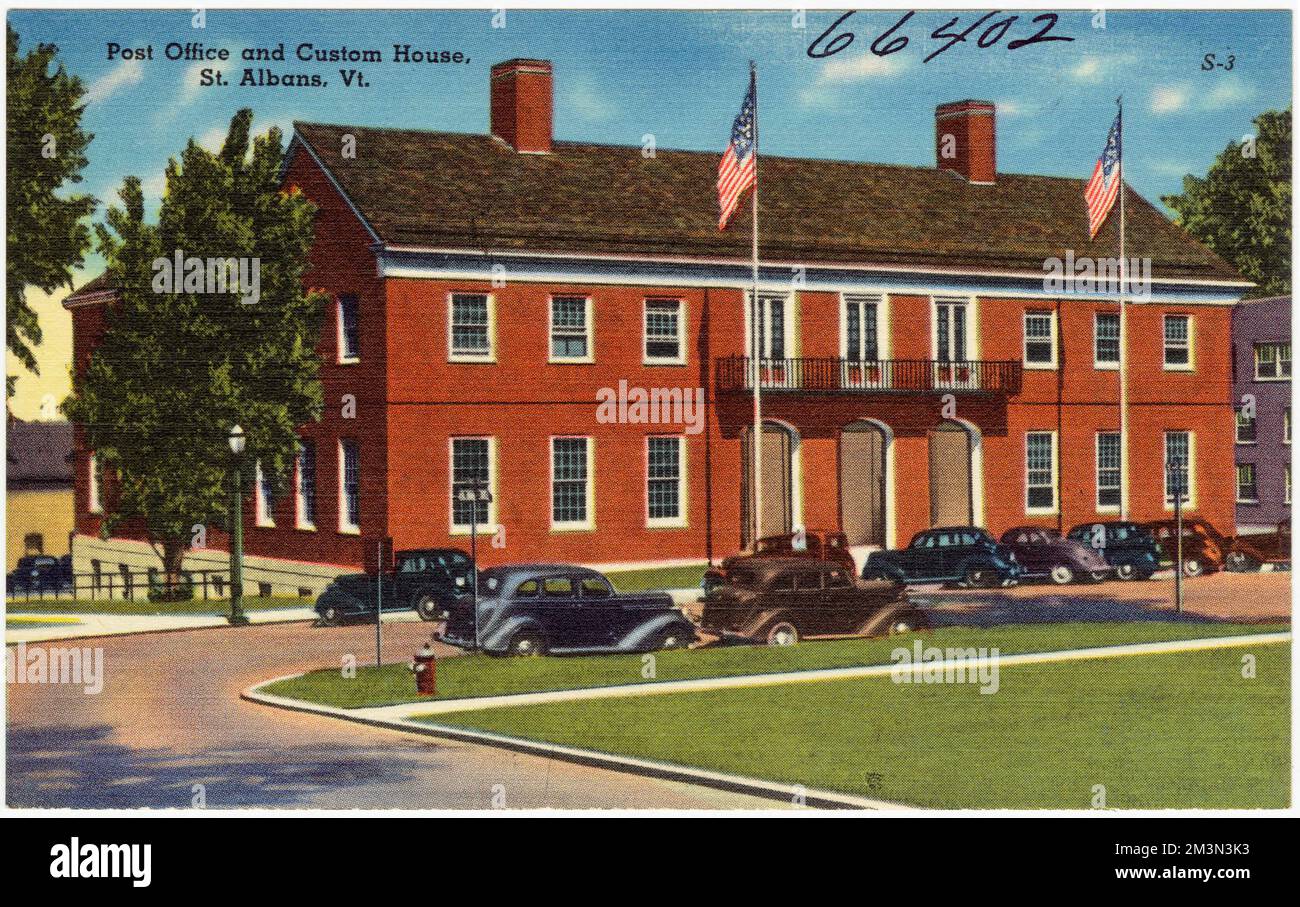 Post Office and Customs House, St. Albans, Vt. , Government facilities ...