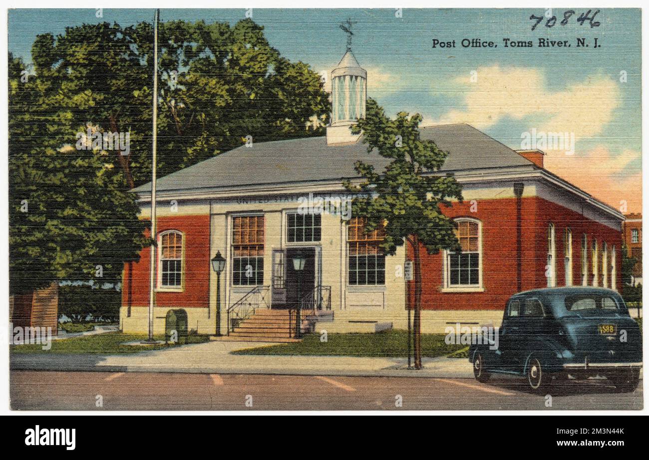 Post office, Toms River, N. J. , Post offices, Tichnor Brothers ...