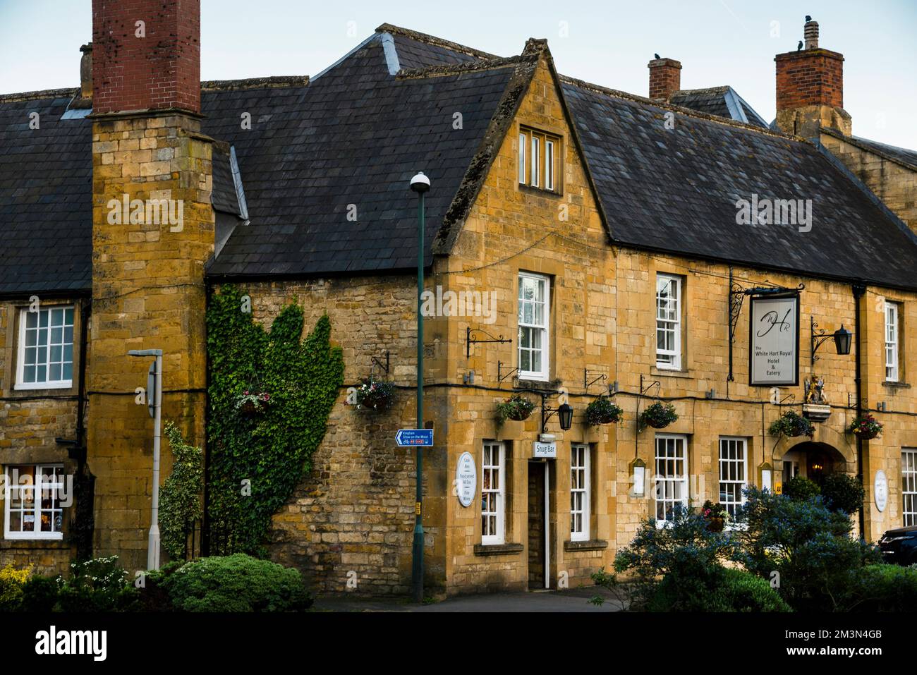 The White Hart Royal Hotel in Moreton-in-Marsh is a former 17th-century ...