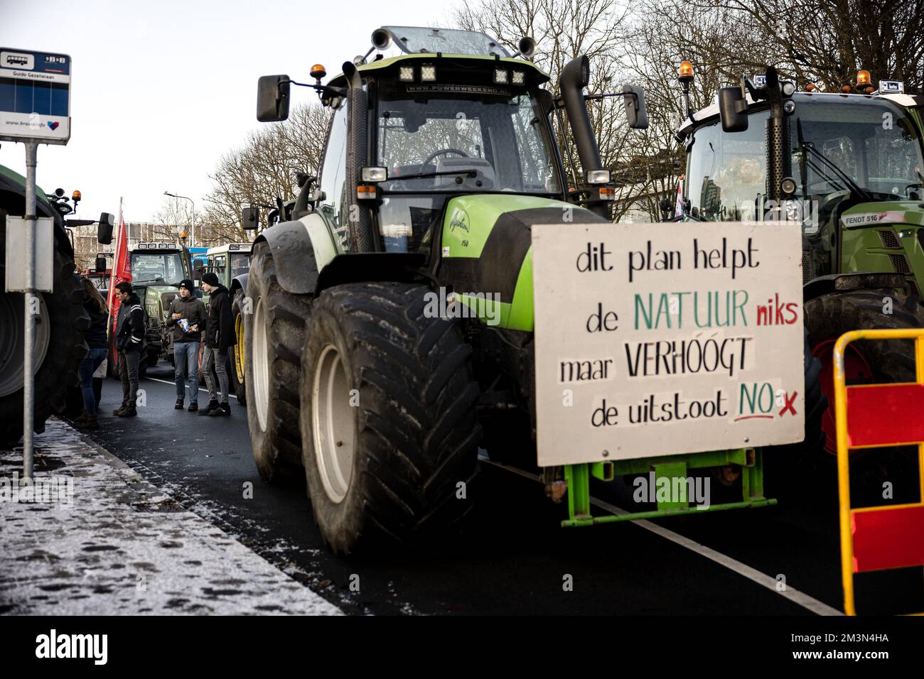 DEN BOSCH - Tractors at the province of North Brabant where farmers ...