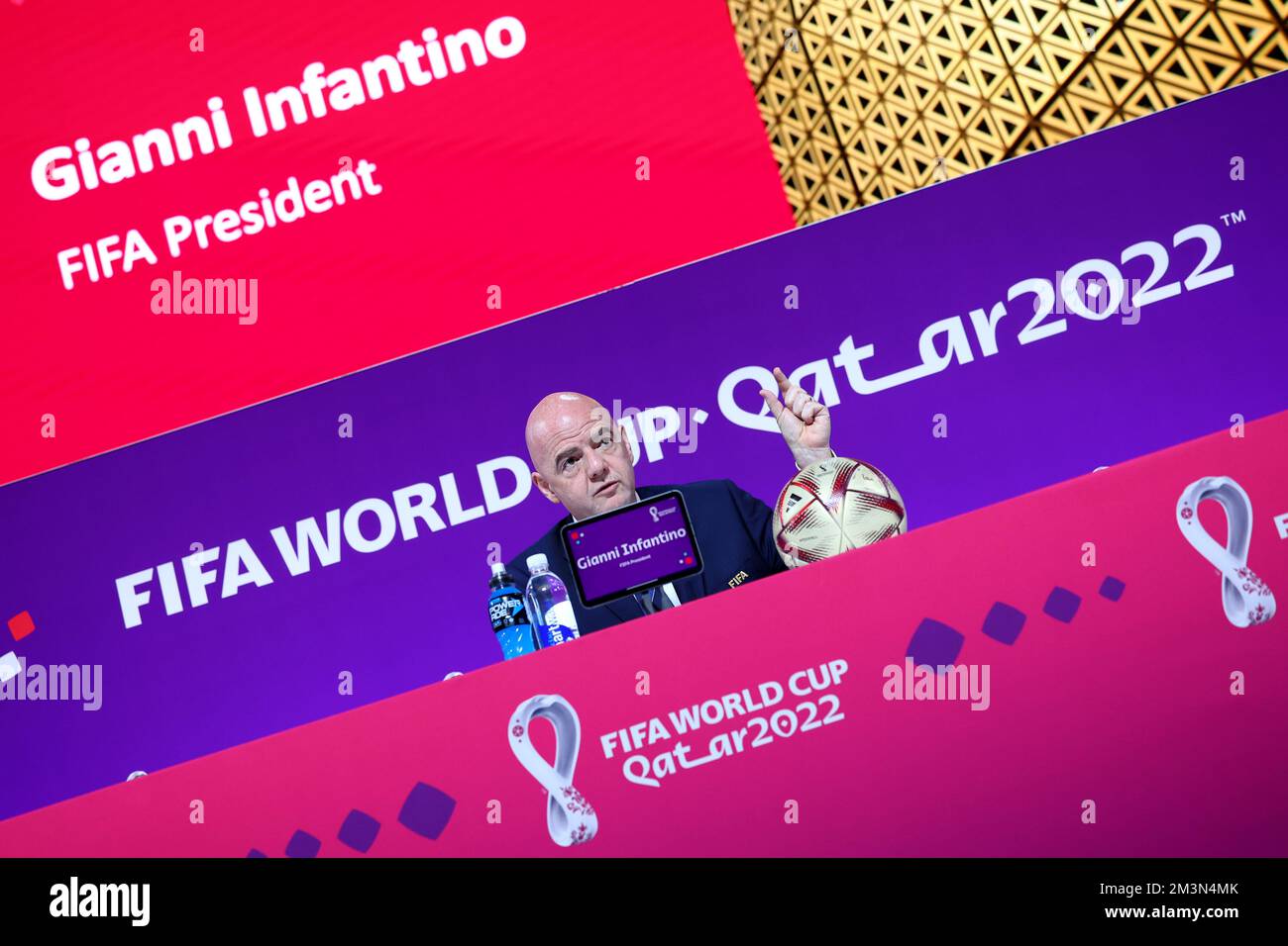 Doha, Qatar. 16th Dec, 2022. Soccer, 2022 World Cup in Qatar, Council ...