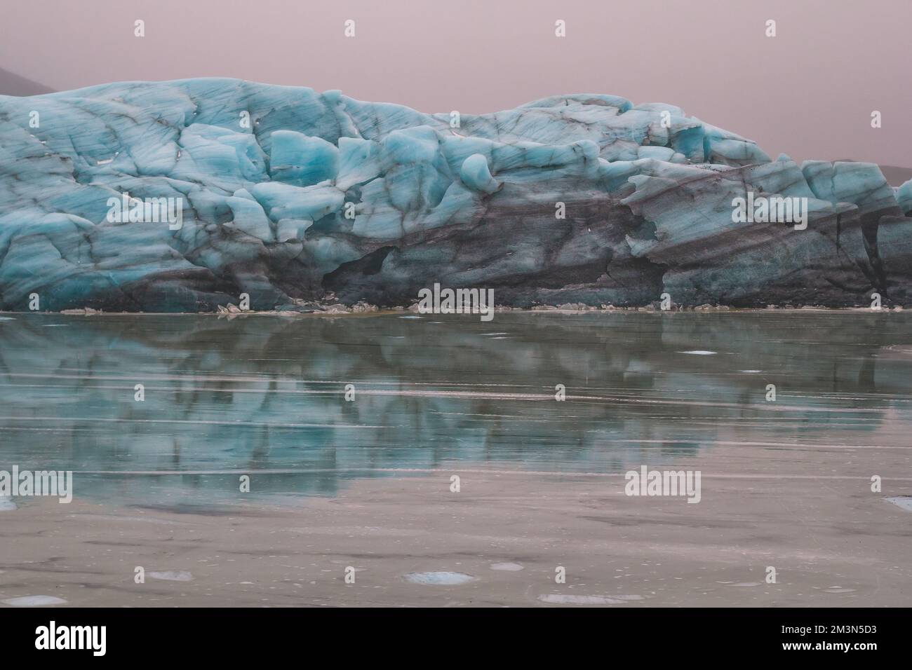 Turquoise glacier landscape photo Stock Photo - Alamy