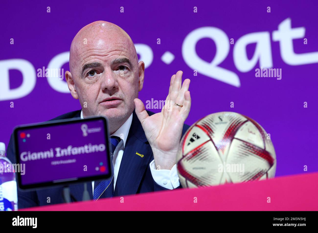 Doha, Qatar. 16th Dec, 2022. Soccer, 2022 World Cup in Qatar, Council ...