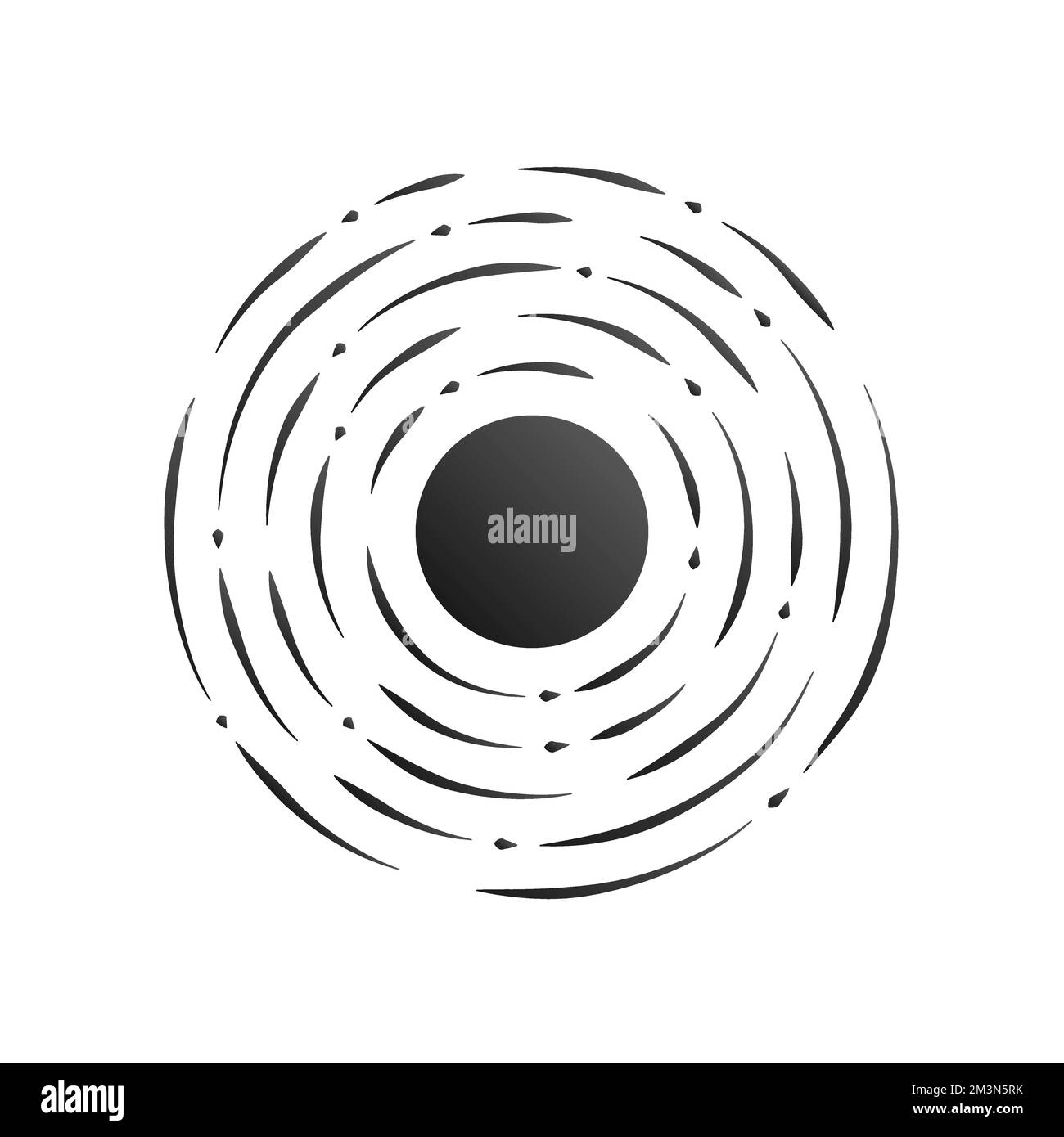 Sun icon logo Black and White Stock Photos & Images - Alamy