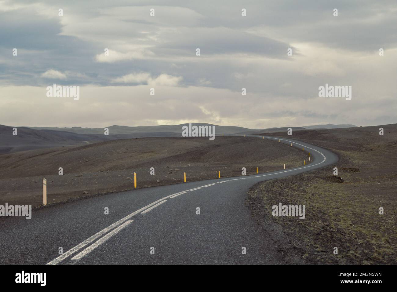 Empty asphalt road across hi-res stock photography and images - Alamy