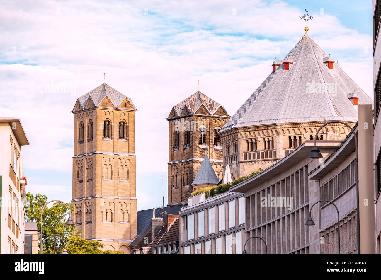 Saint Gereon Church in Cologne city. Sightseeing and religious tourism ...