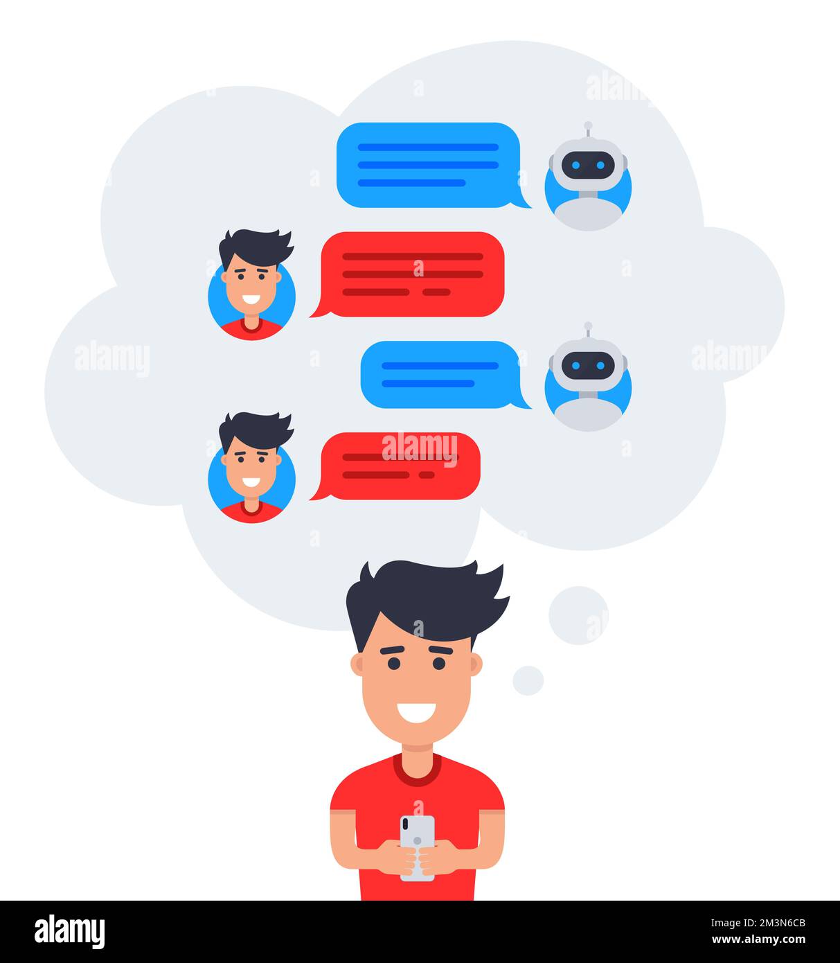 Chatbot robot hi-res stock photography and images - Alamy