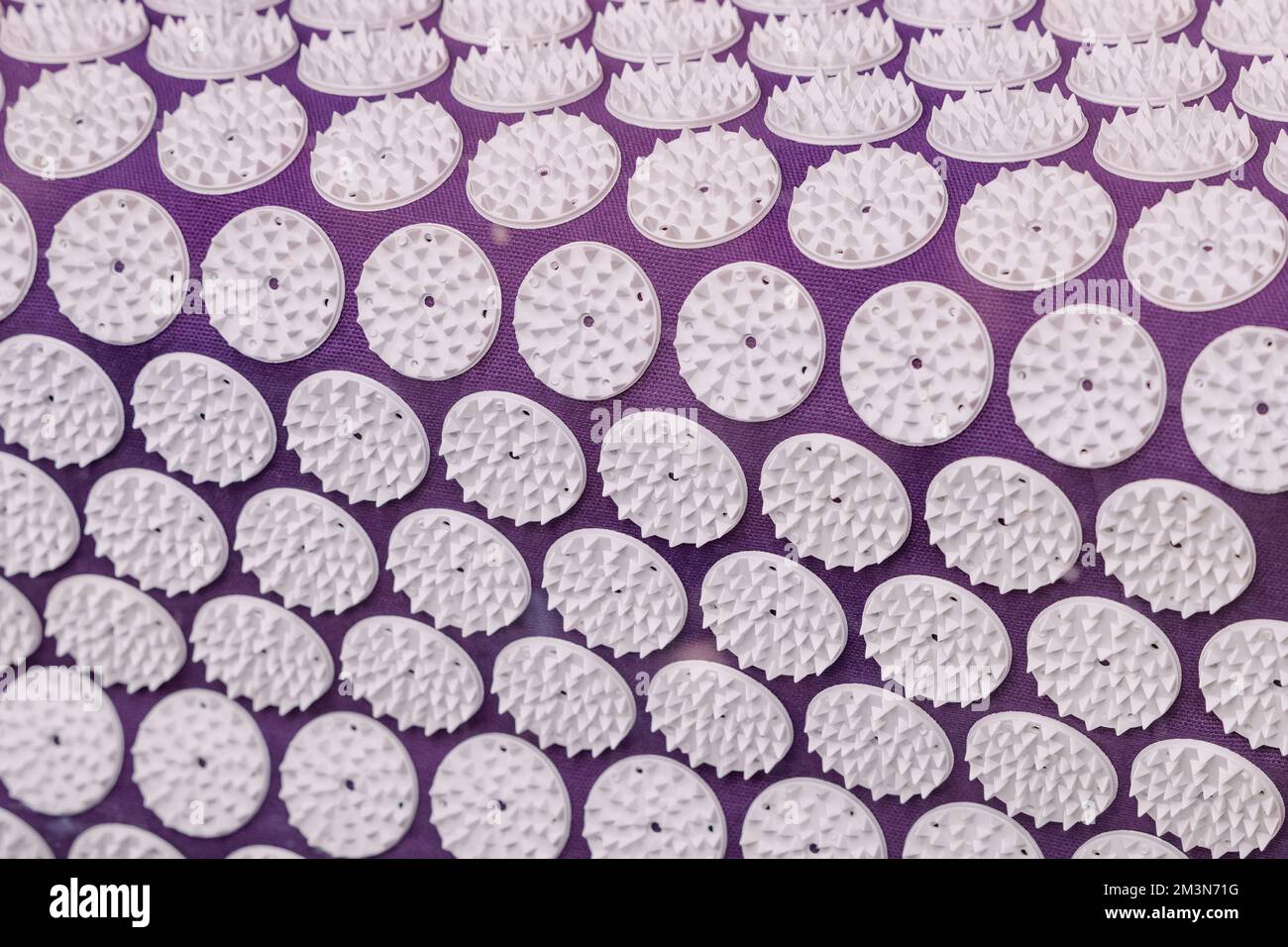 Yoga and acupuncture mat with little needles for therapy and relaxation ...